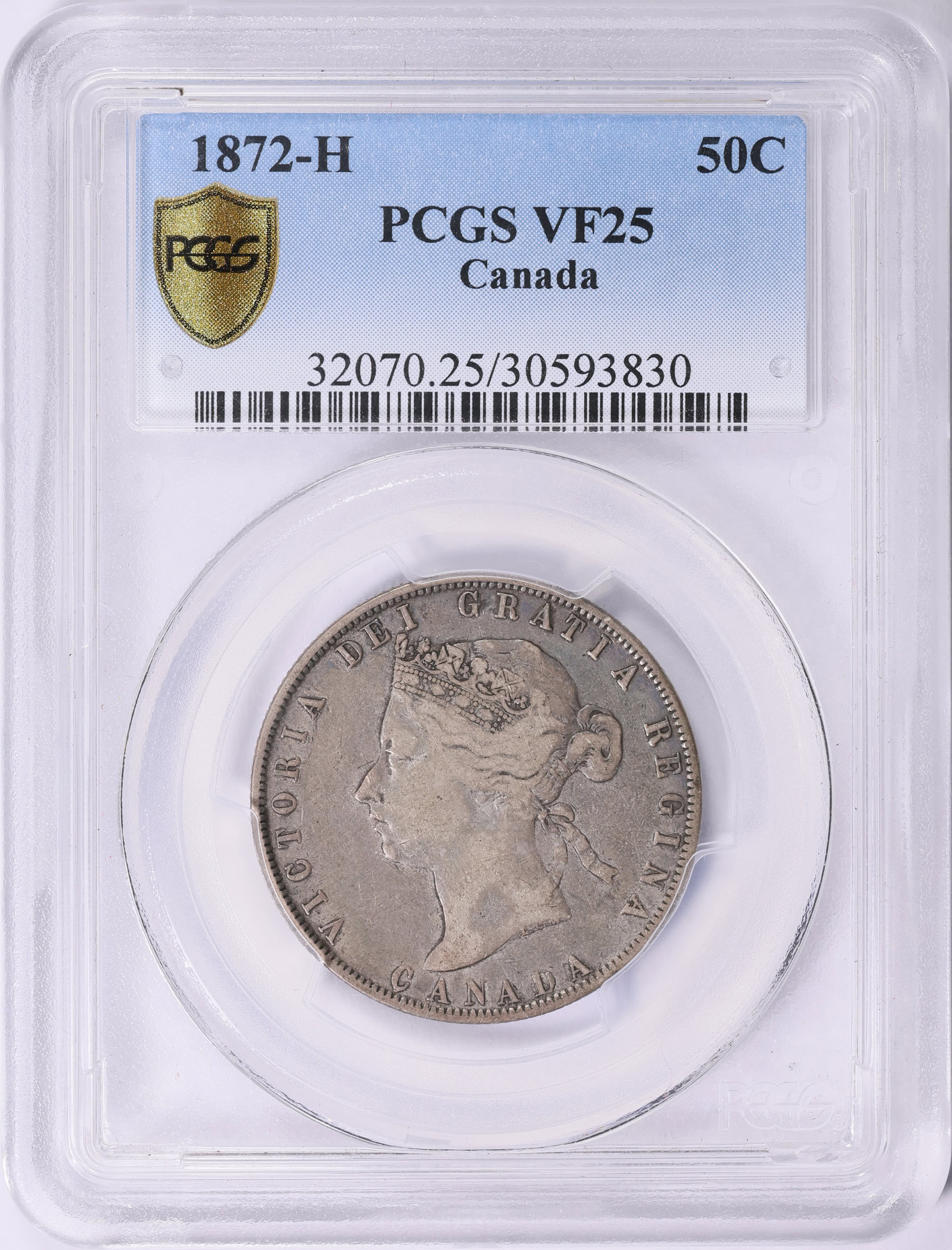 Canada 1872-H Silver 50 Cents KM-6 PCGS VF-25 (Item 1844668) | GreatCollections Coin Auctions