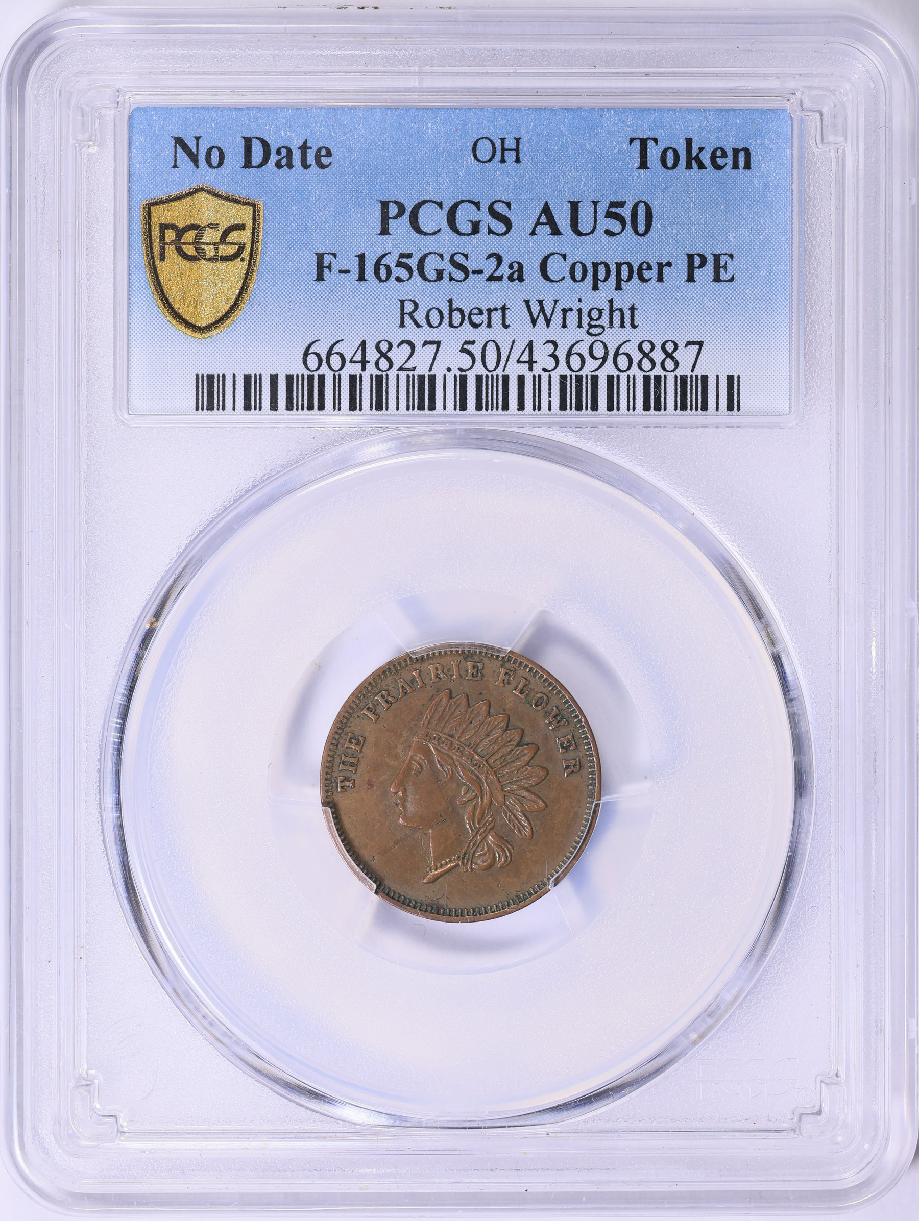 ND (1861-65) Ohio Robert Wright Dry Goods Civil War Token F-165GS-2a ...