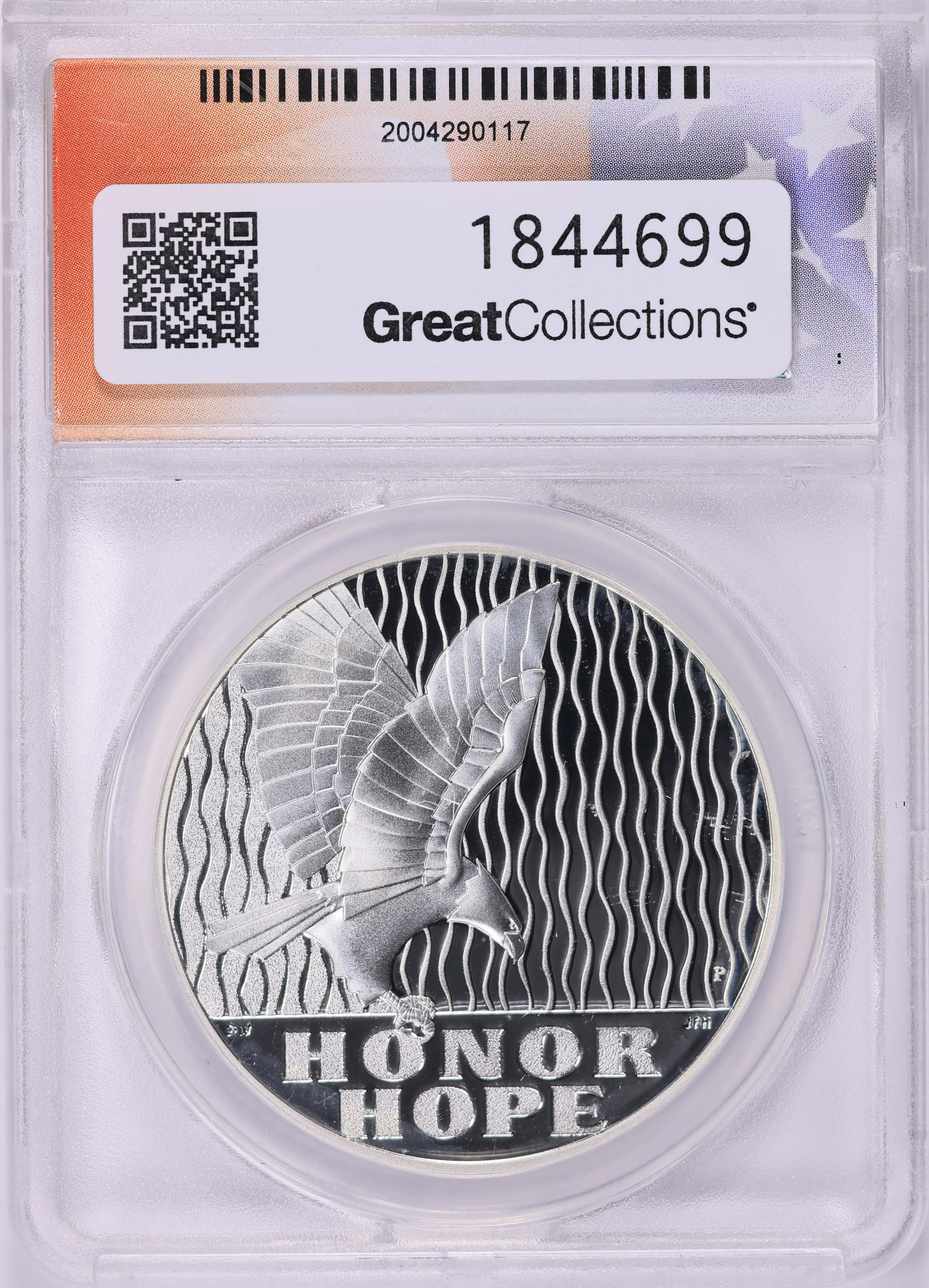 2011-P 9-11 National Silver Medal First Strike ANACS Proof-70 DCAM ...