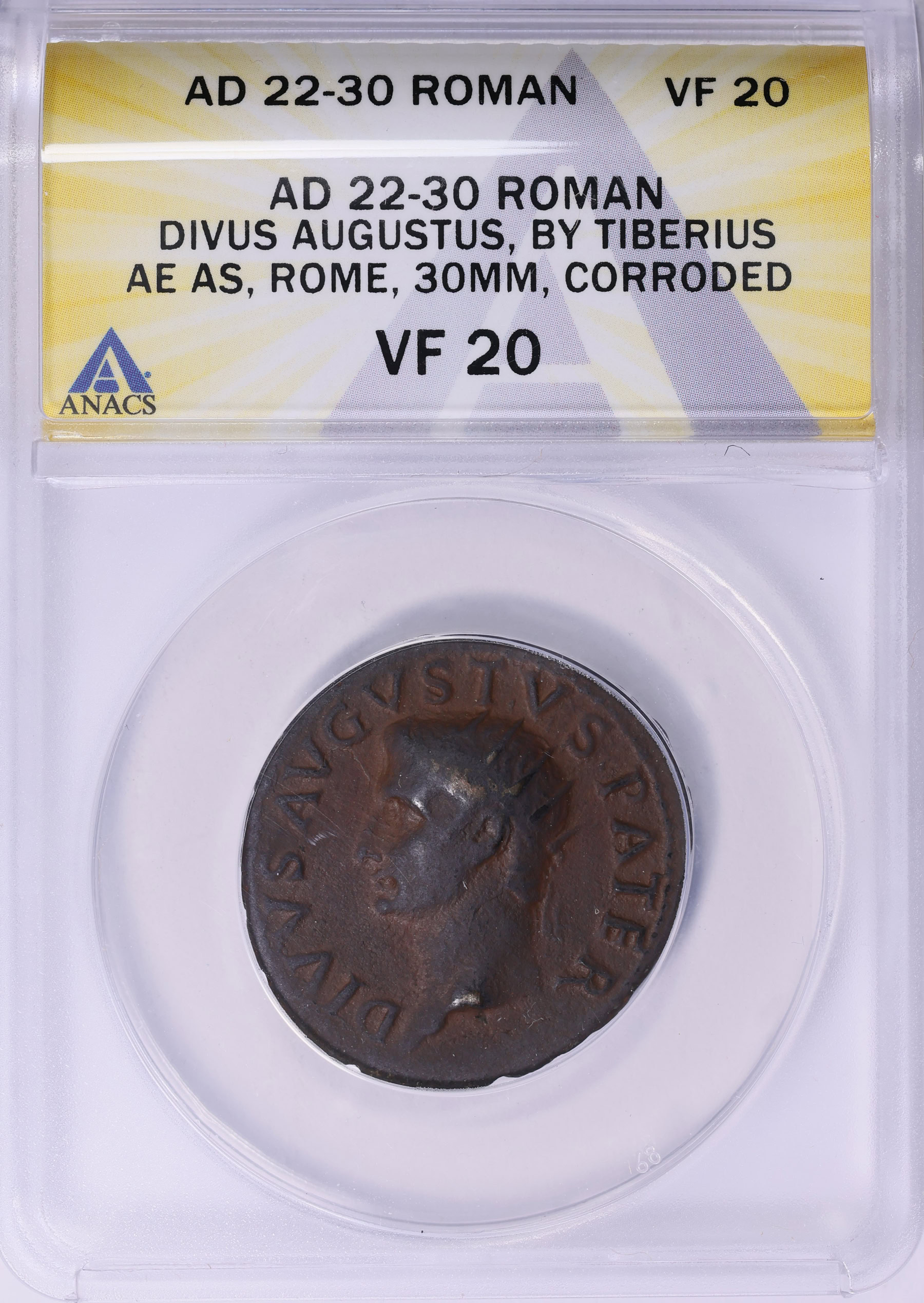 Ancient Roman Empire Augustus (27 B.C.-A.D. 14) c.A.D. 22-30 (Struck ...