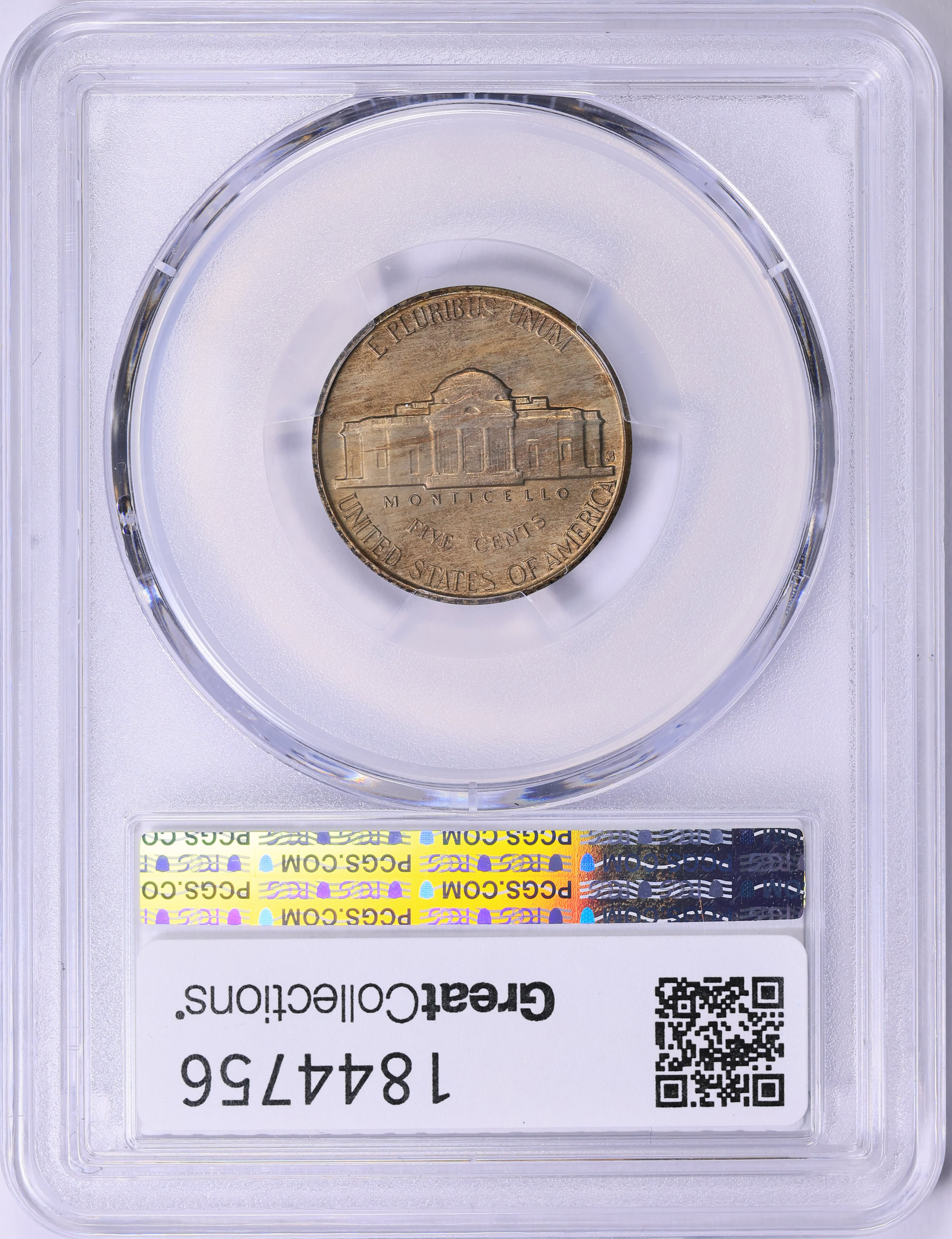 1954-S Jefferson Nickel PCGS MS-66+ (Toned) (Item 1844756) | GreatCollections Coin Auctions