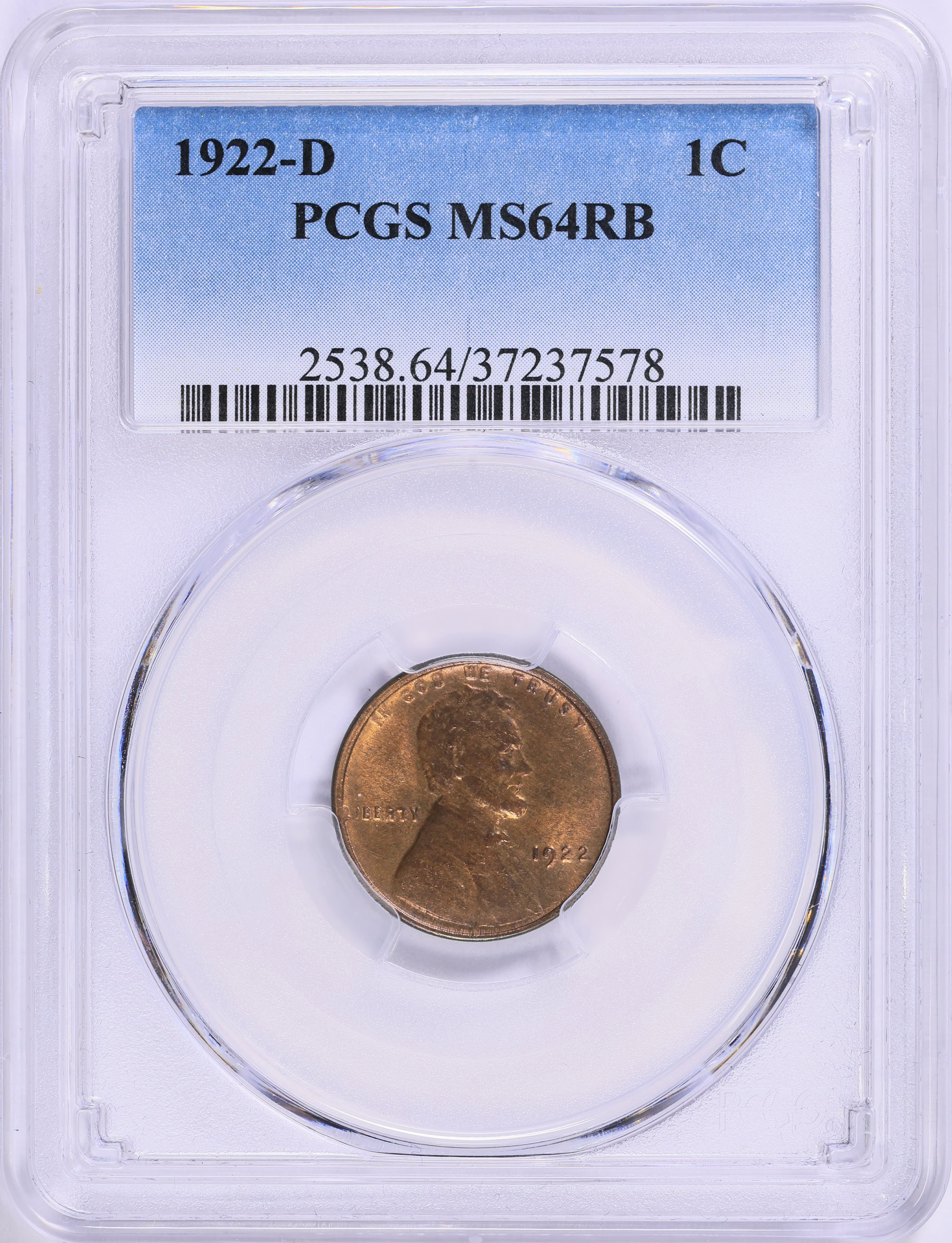 1922-D Lincoln Cent PCGS MS-64 RB (Item 1844860) | GreatCollections Coin Auctions