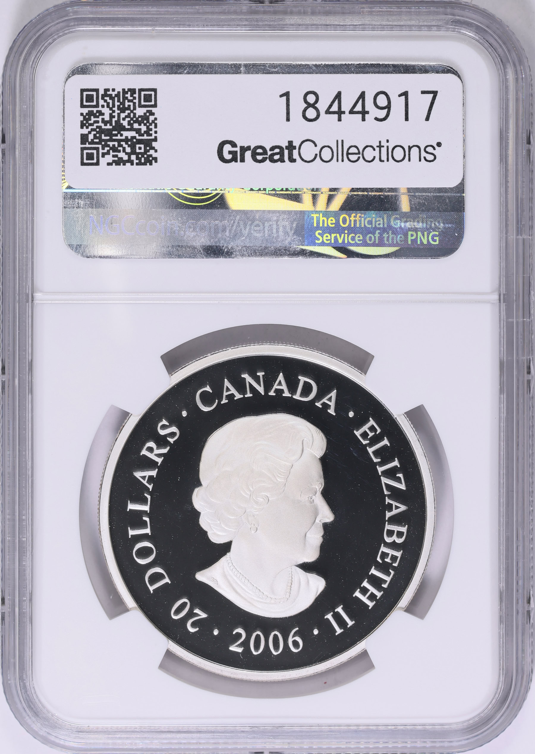 Canada 2006 Silver $20 CN Tower 30th Anniversary Hologram KM-665 NGC ...