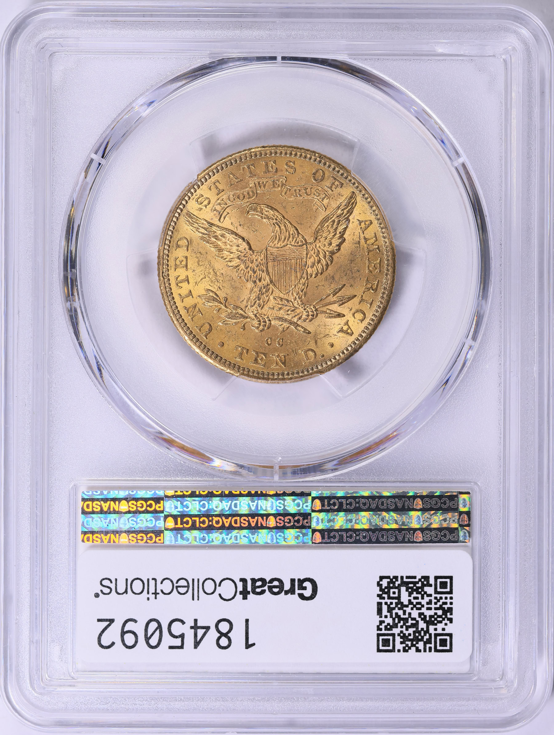 1891-CC Liberty Gold Eagle PCGS MS-62 (Item 1845092) | GreatCollections Coin Auctions