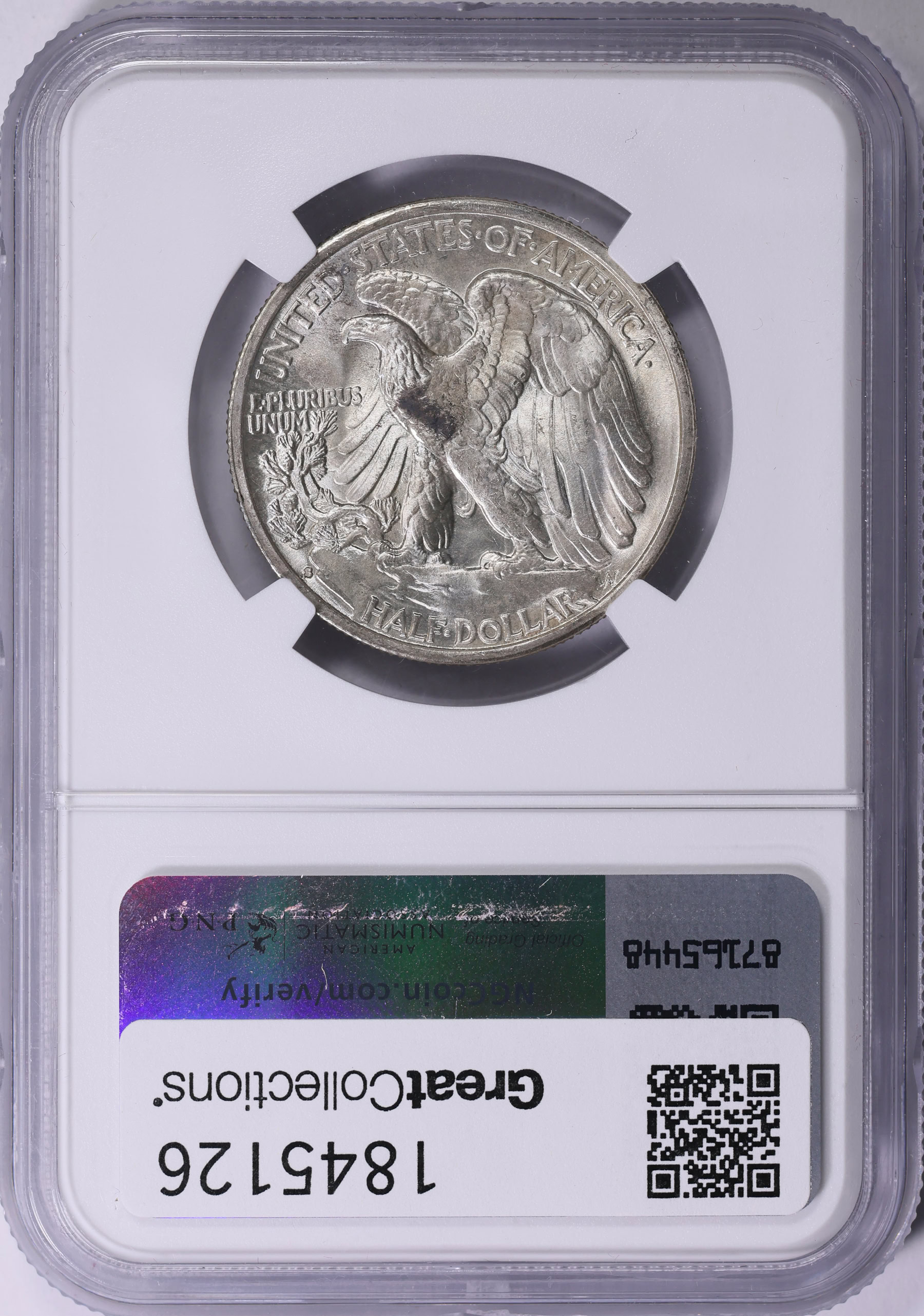 1940-S Walking Liberty Half Dollar NGC MS-66 (Item 1845126) | GreatCollections Coin Auctions