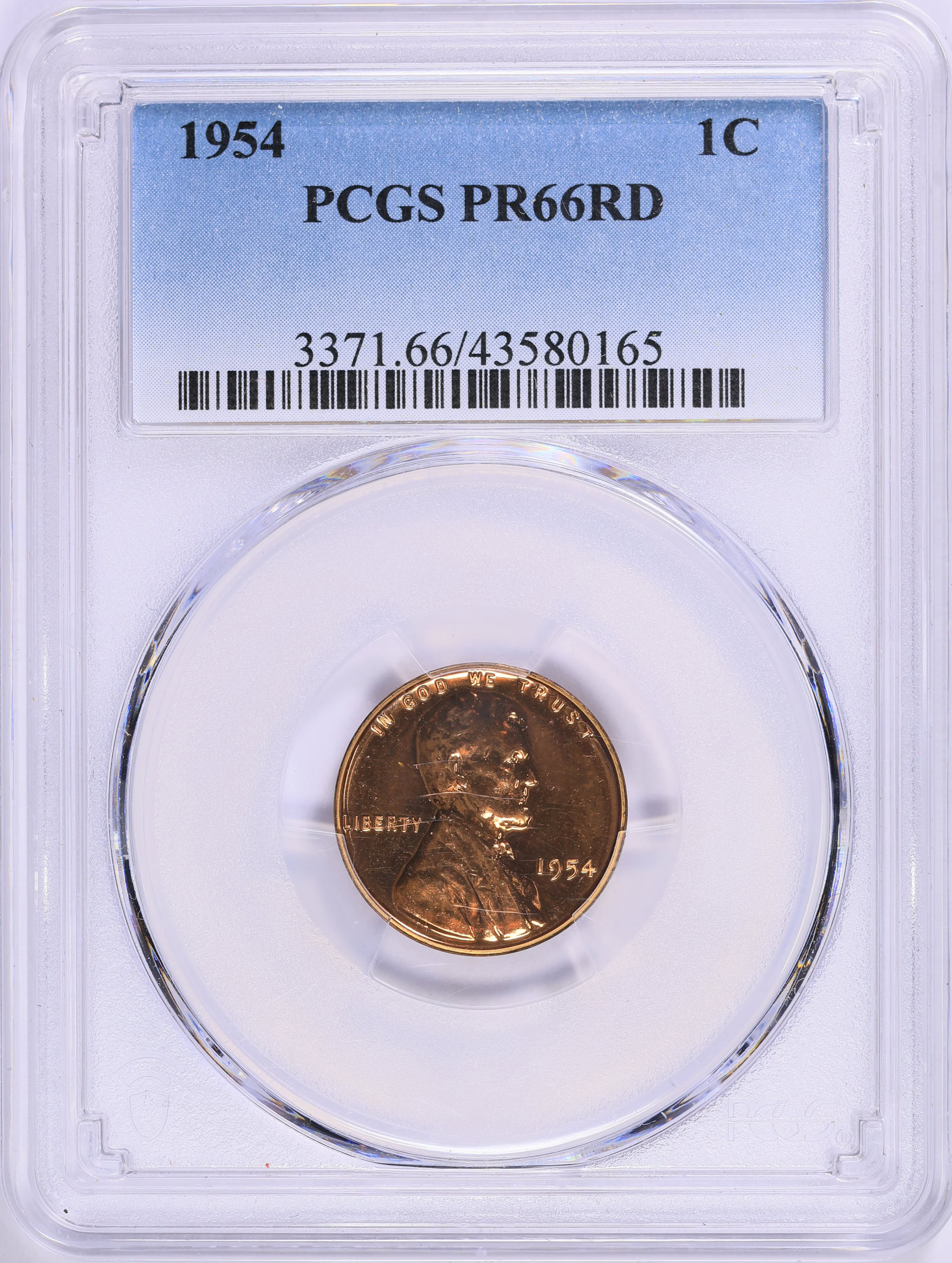 1954 Lincoln Cent PCGS Proof-66 RD (Item 1845157) | GreatCollections Coin Auctions
