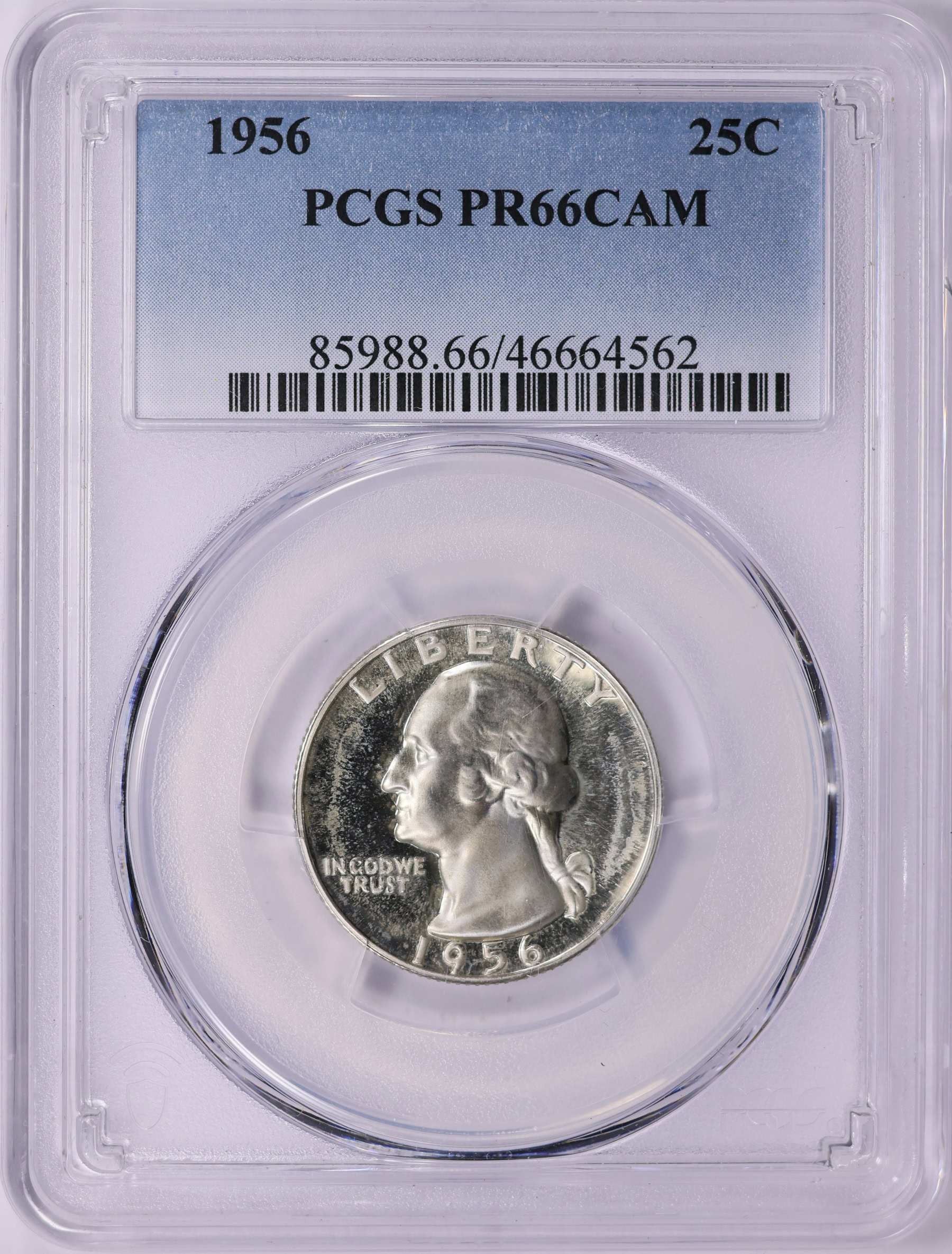 1956 Washington Quarter PCGS Proof-66 CAMEO (Item 1845161) | GreatCollections Coin Auctions