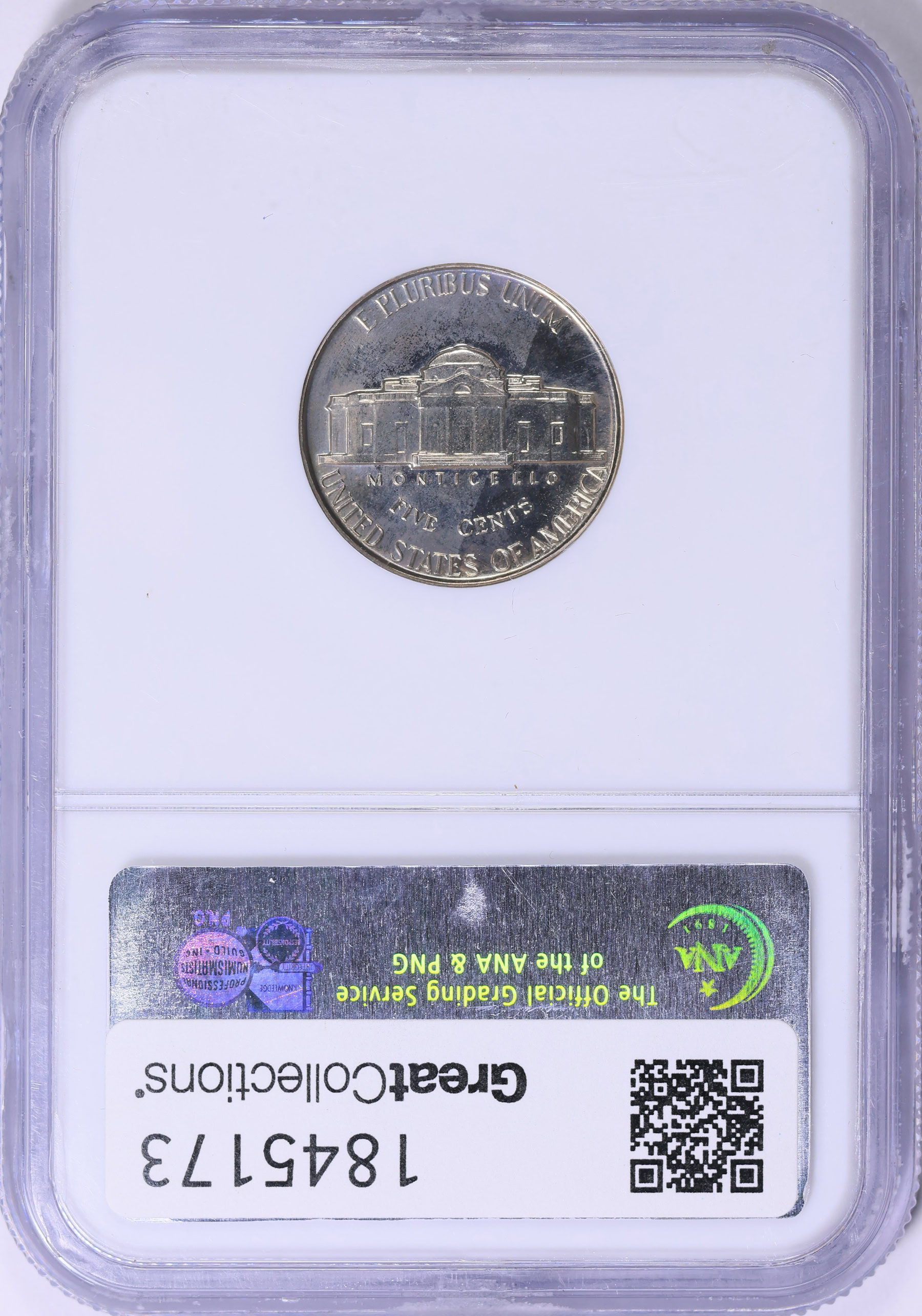 1952 Jefferson Nickel NGC Proof-67 (Item 1845173) | GreatCollections ...
