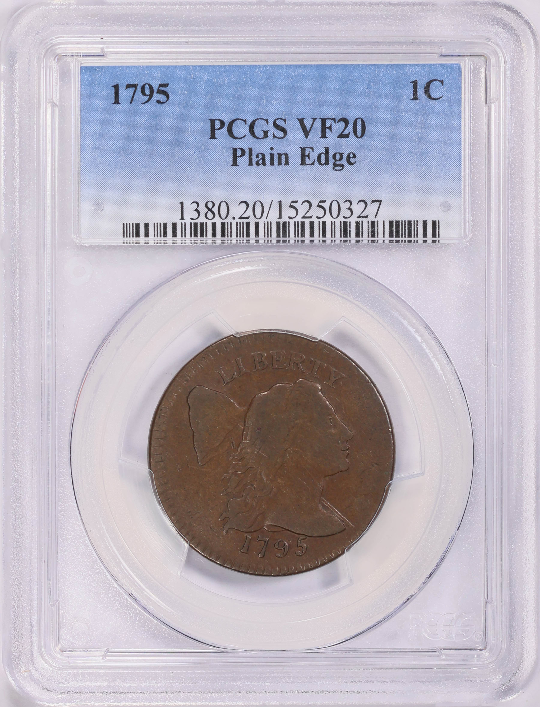 1795 Liberty Cap Cent Plain Edge PCGS VF-20 BN (Item 1845249 ...