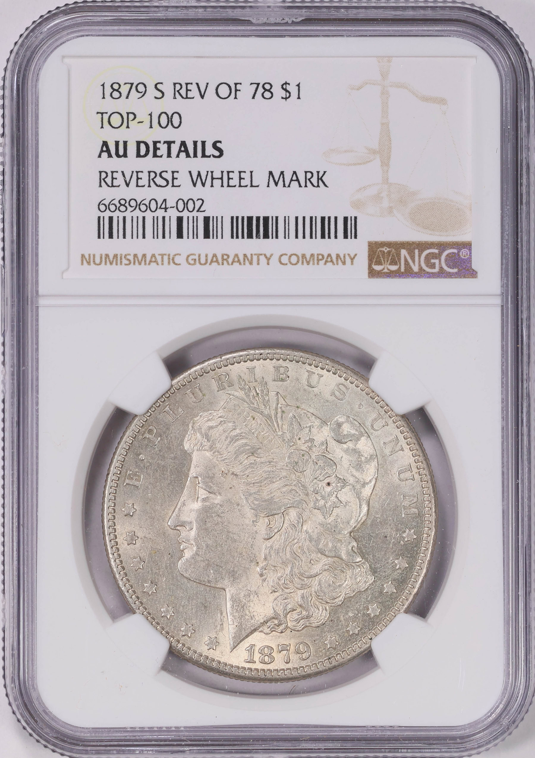 1879-S Morgan Silver Dollar Reverse of 1878 Top 100 NGC AU Details (Item 1845278 ...