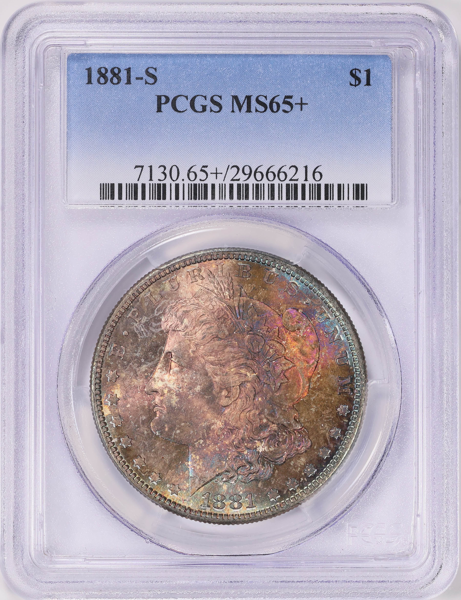 1881-S Morgan Silver Dollar PCGS MS-65+ (Toned) (Item 1845290 ...