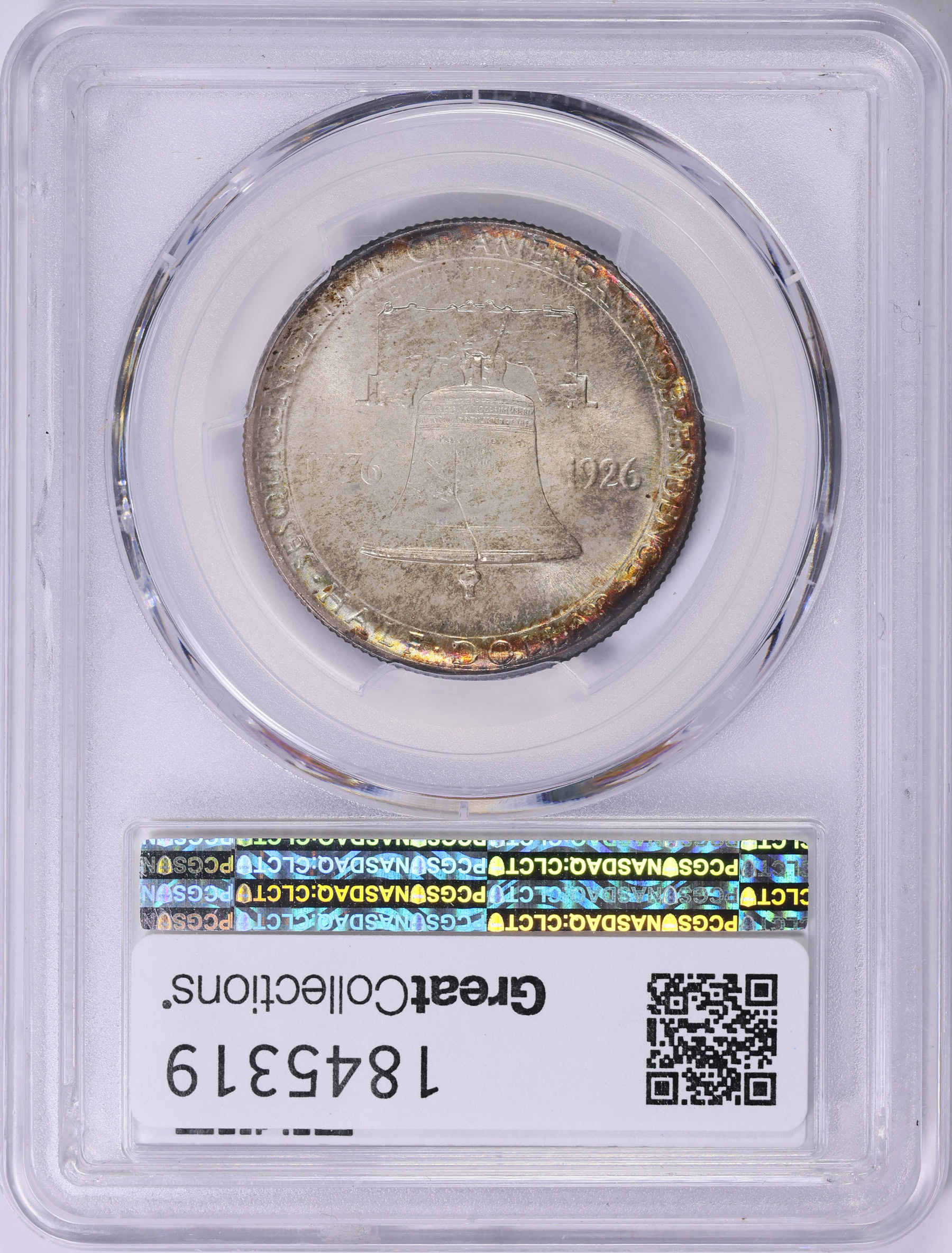 1926 Sesquicentennial of American Independence Half Dollar PCGS MS-66 (CAC Green) (Toned) (Item ...