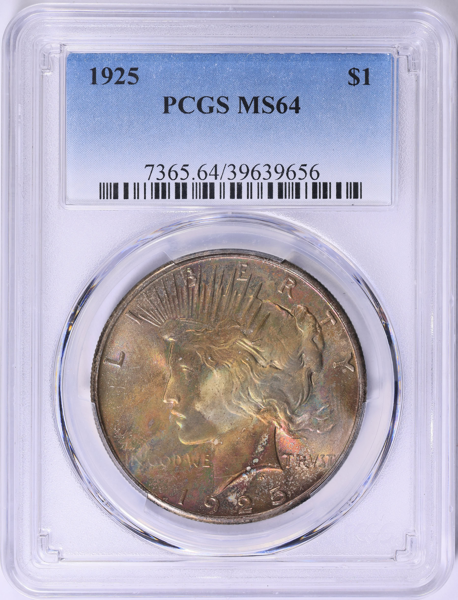 1925 Peace Silver Dollar PCGS MS-64 (Toned) (Item 1845321 ...