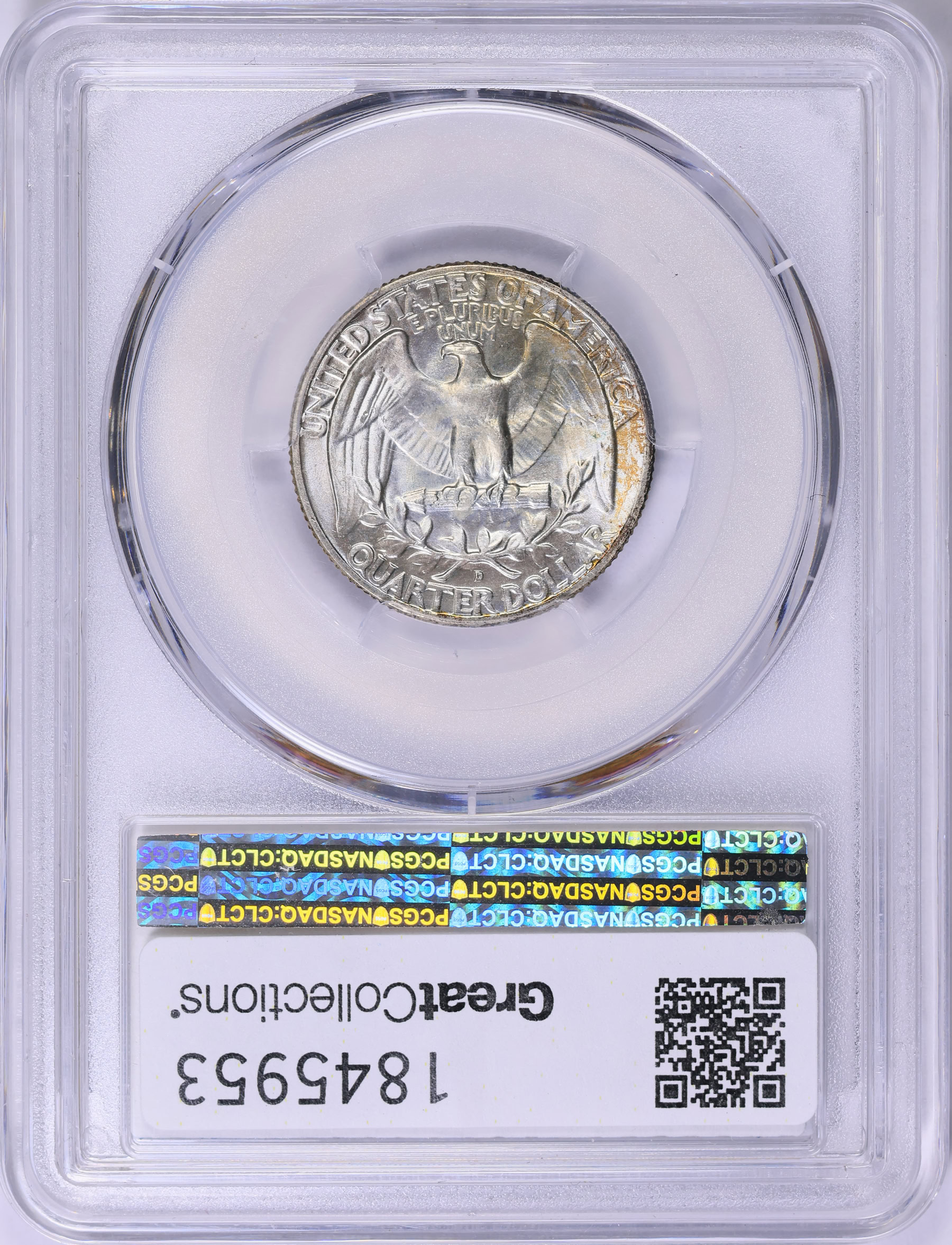 1956-D Washington Quarter PCGS MS-67+ (Toned) (Item 1845953) | GreatCollections Coin Auctions
