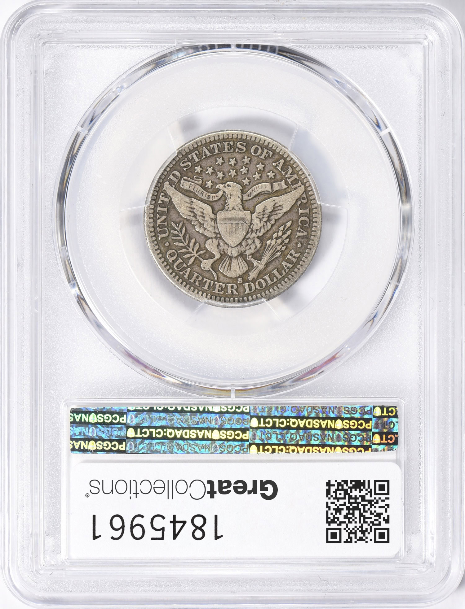 1915-S Barber Quarter PCGS F-12 (Item 1845961) | GreatCollections Coin Auctions