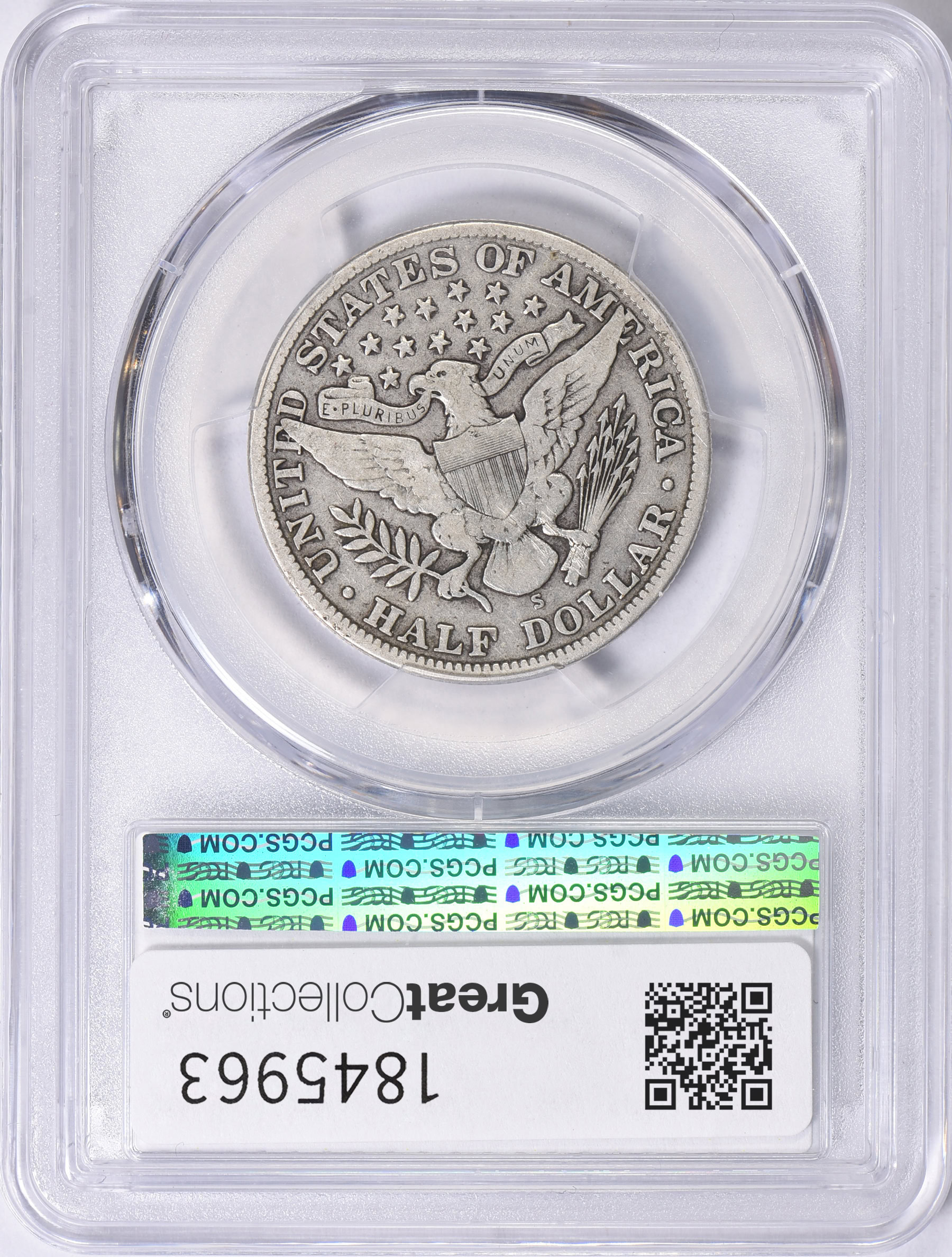 1913-S Barber Half Dollar PCGS F-12 (Item 1845963) | GreatCollections Coin Auctions