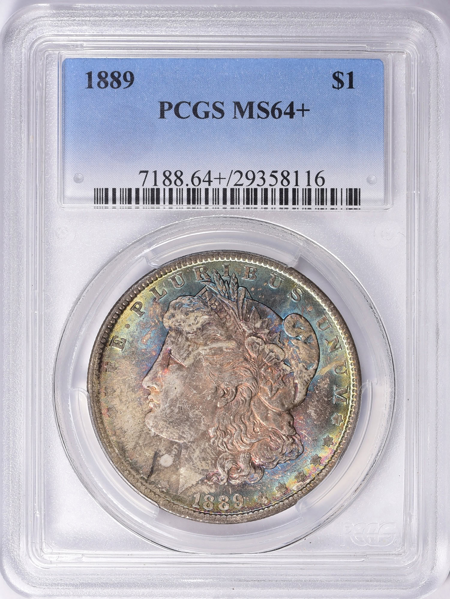 1889 Morgan Silver Dollar PCGS MS-64+ (Toned) (Item 1845991 ...