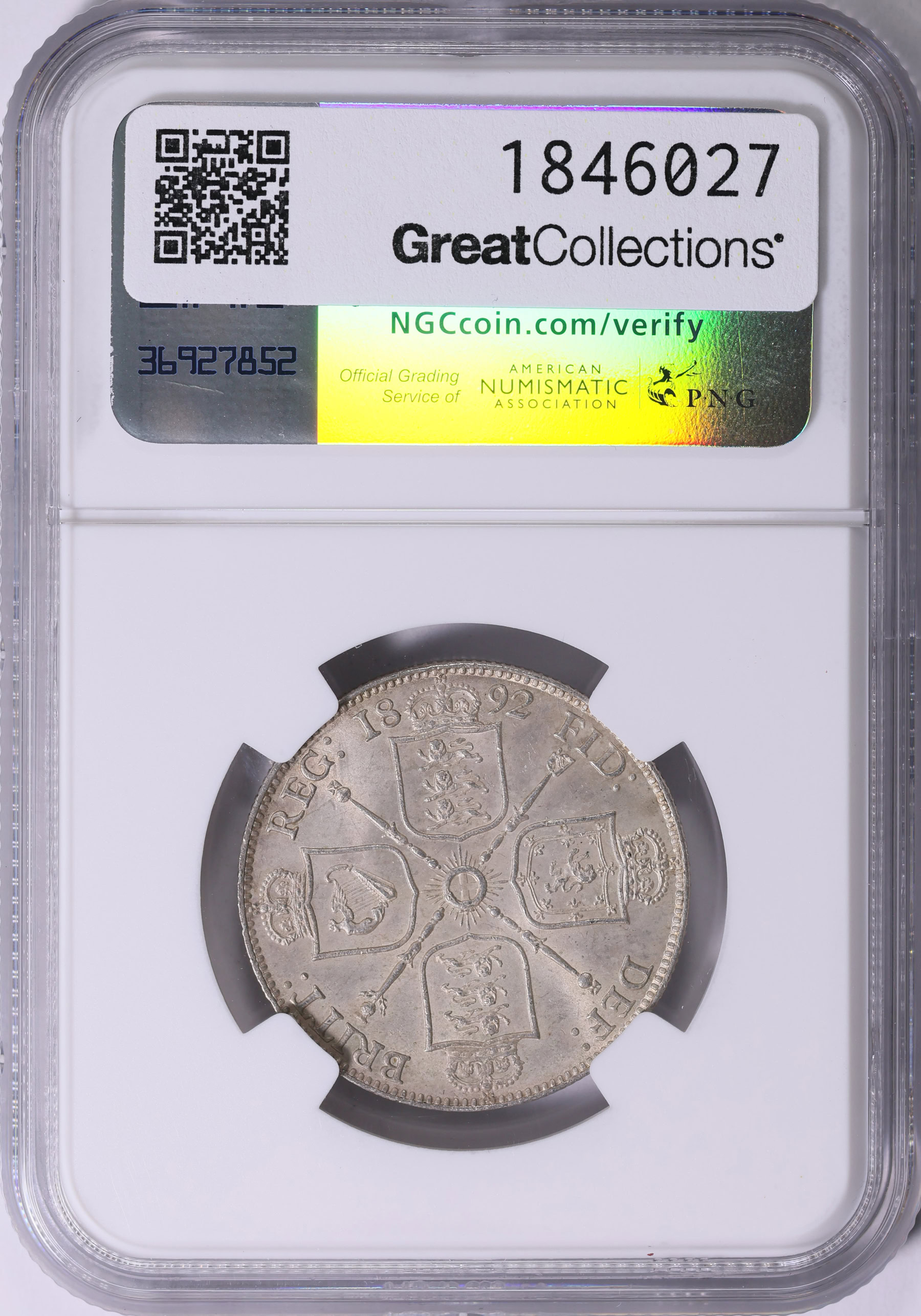 Great Britain 1892 Silver Florin KM-762 NGC MS-61 (Item 1846027 ...