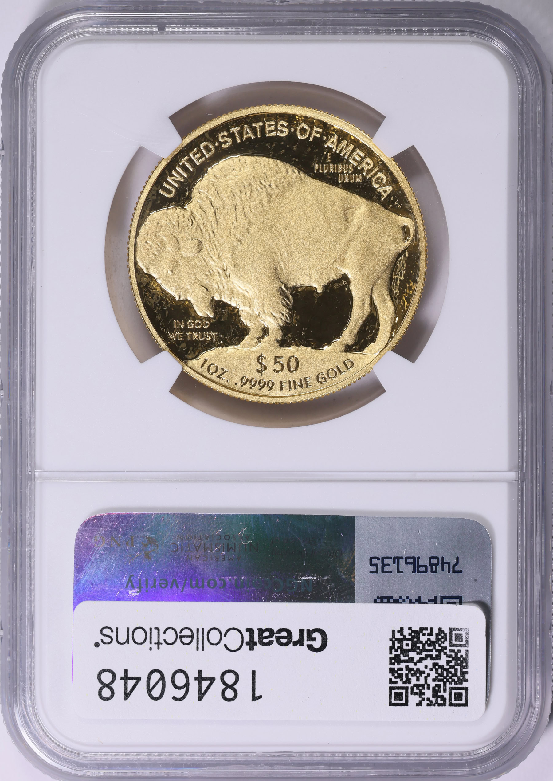 2020-W $50 One-Ounce Gold American Buffalo NGC Proof-70 UC (Item ...
