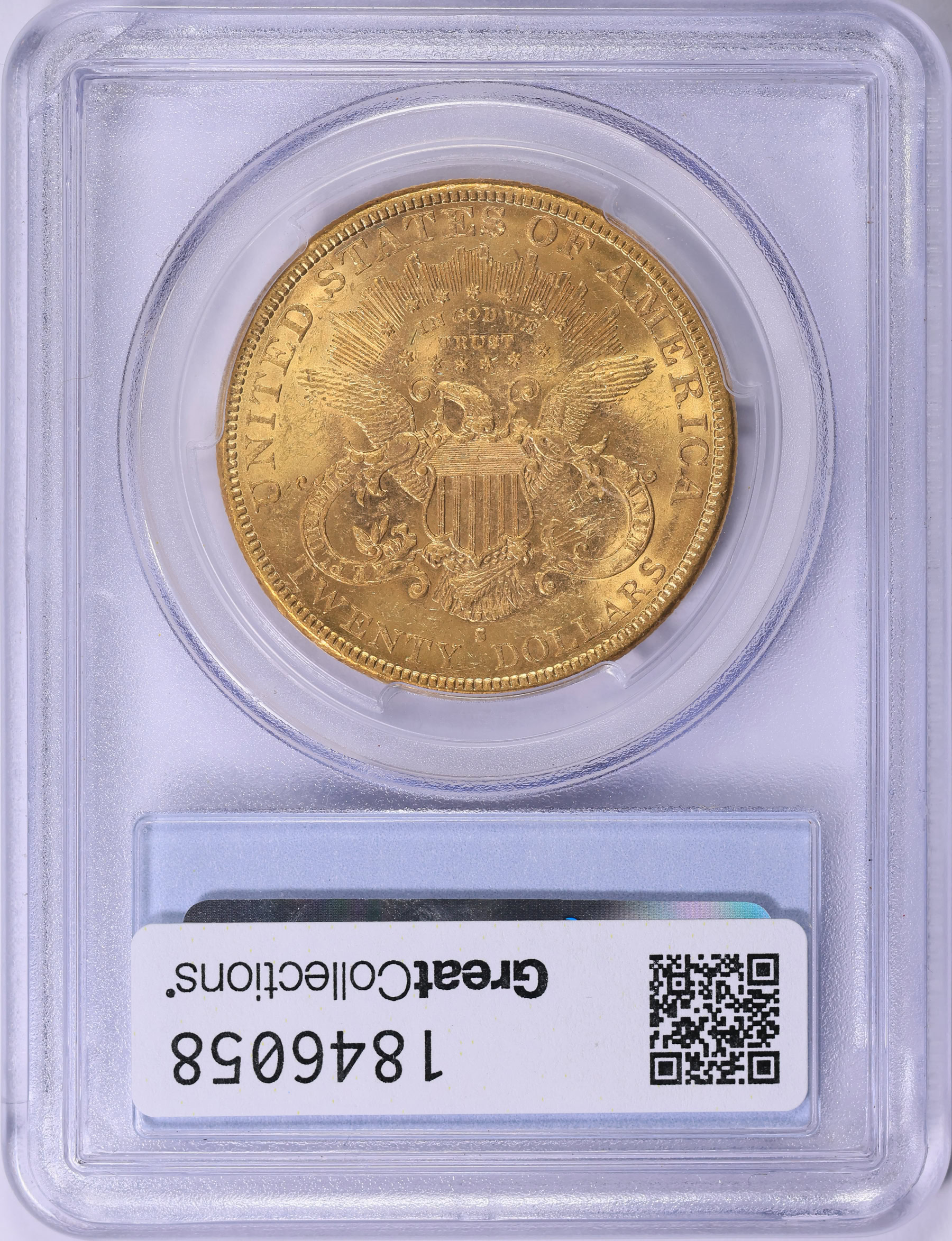 1879-S Liberty Gold Double Eagle PCGS MS-62 (Item 1846058) | GreatCollections Coin Auctions