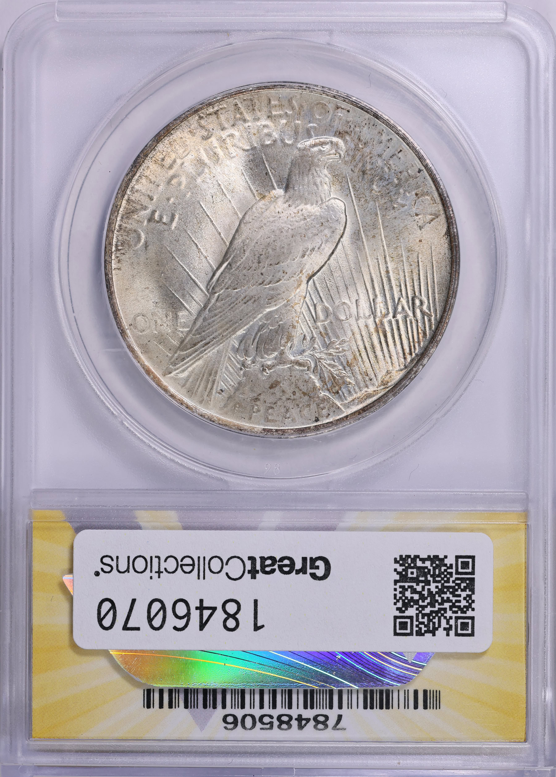 1923 Peace Silver Dollar Whisker Jaw VAM-1A2 Top 50 ANACS MS-63 | ANACS Cert #7848506 ...