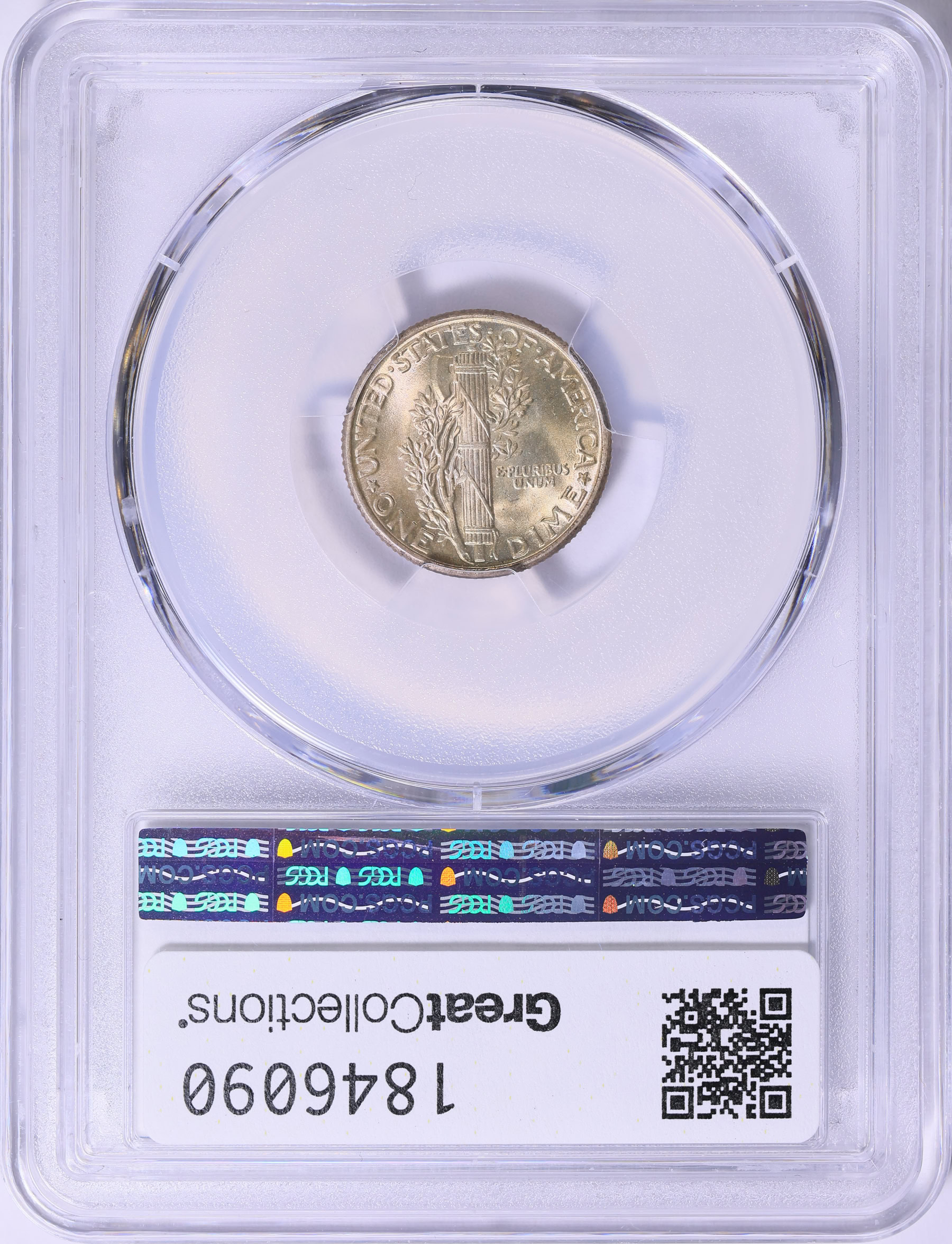1931 Mercury Dime PCGS MS-66+ FB (CAC Green) (Toned) (Item 1846090) | GreatCollections Coin Auctions