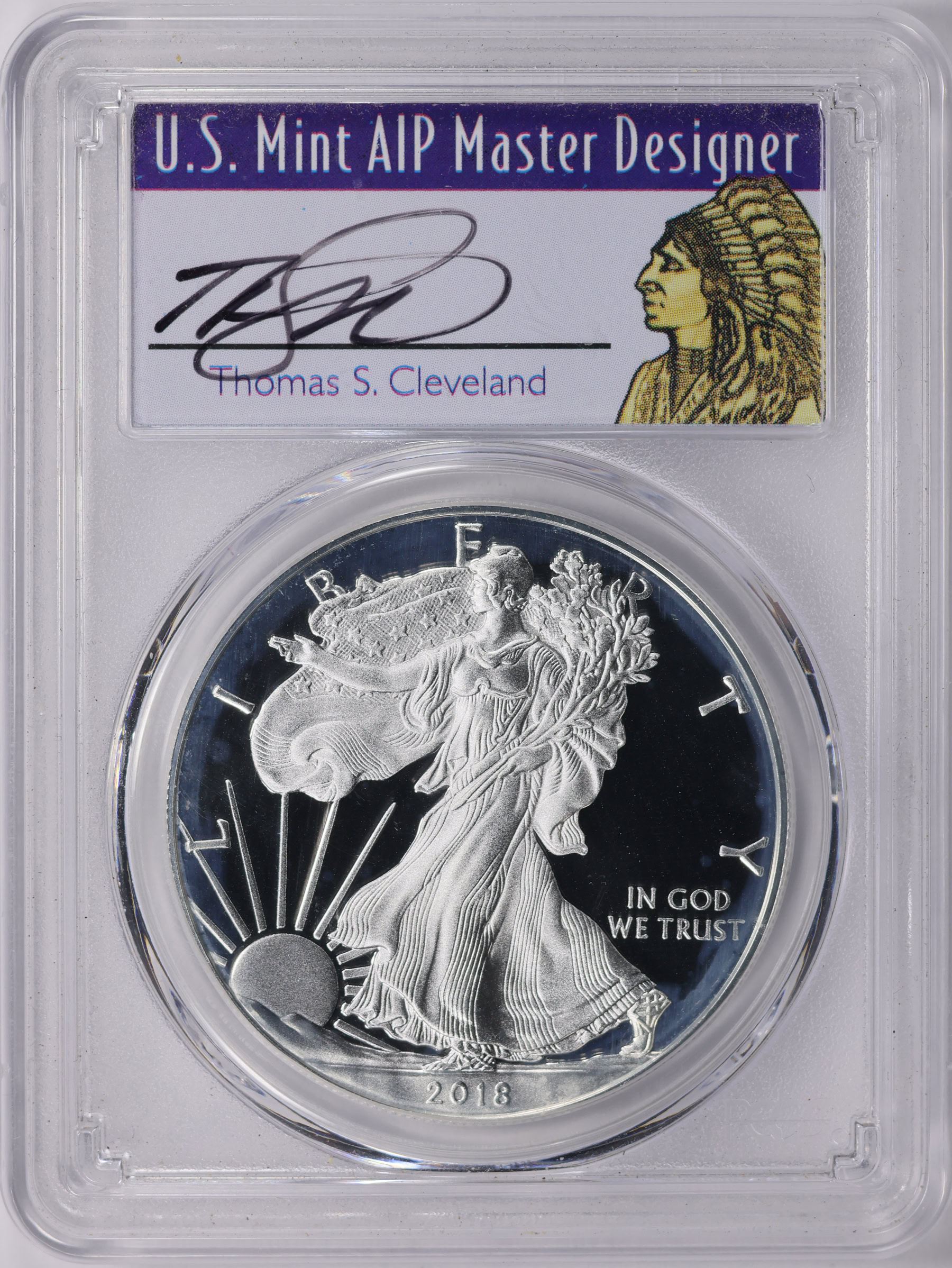 2018-W $1 Silver Eagle First Strike PCGS Proof-70 DCAM (Thomas S ...