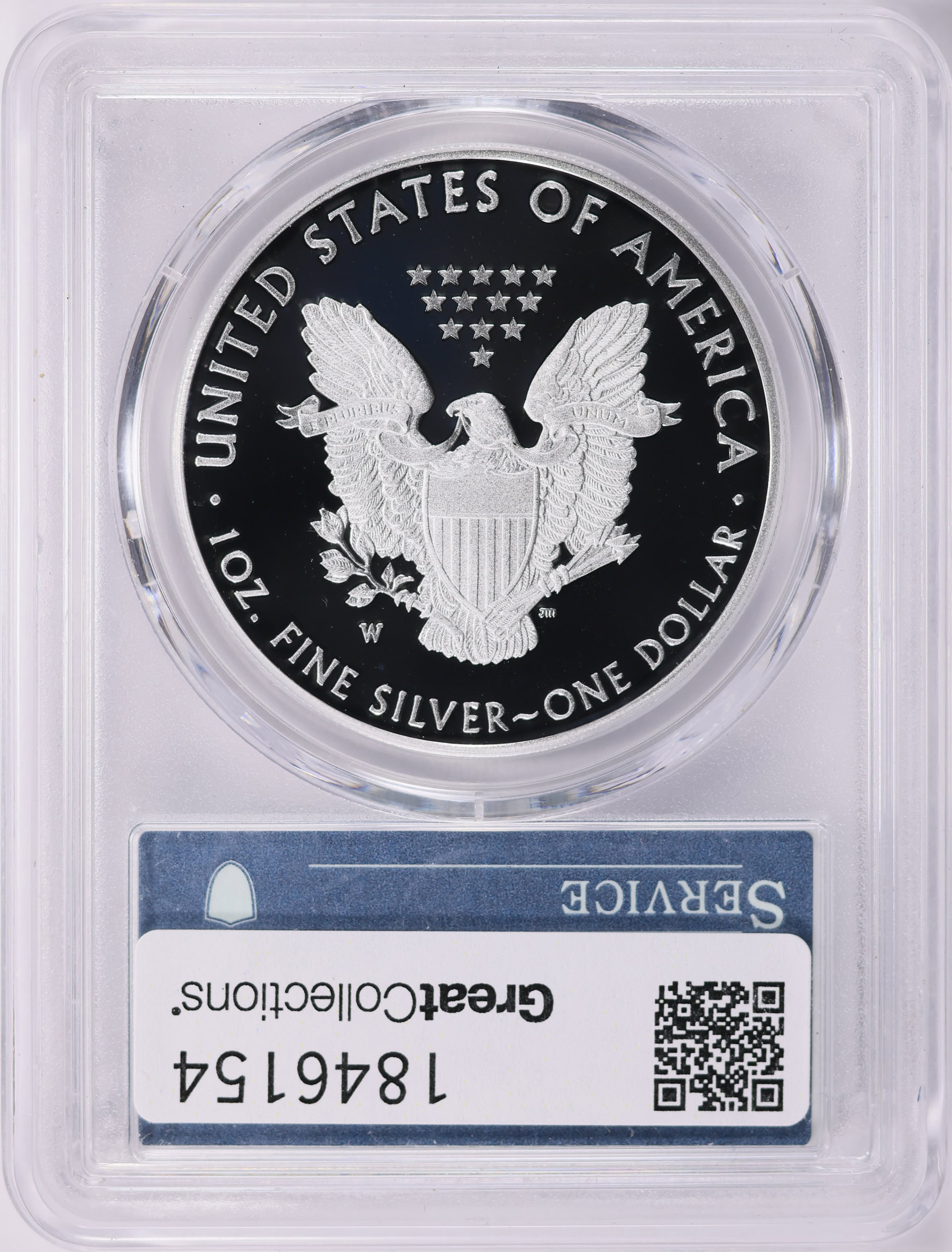 2021-W $1 Silver Eagle Type 1 First Day of Issue PCGS Proof-70 DCAM (OGH 35th Anniversary Label ...