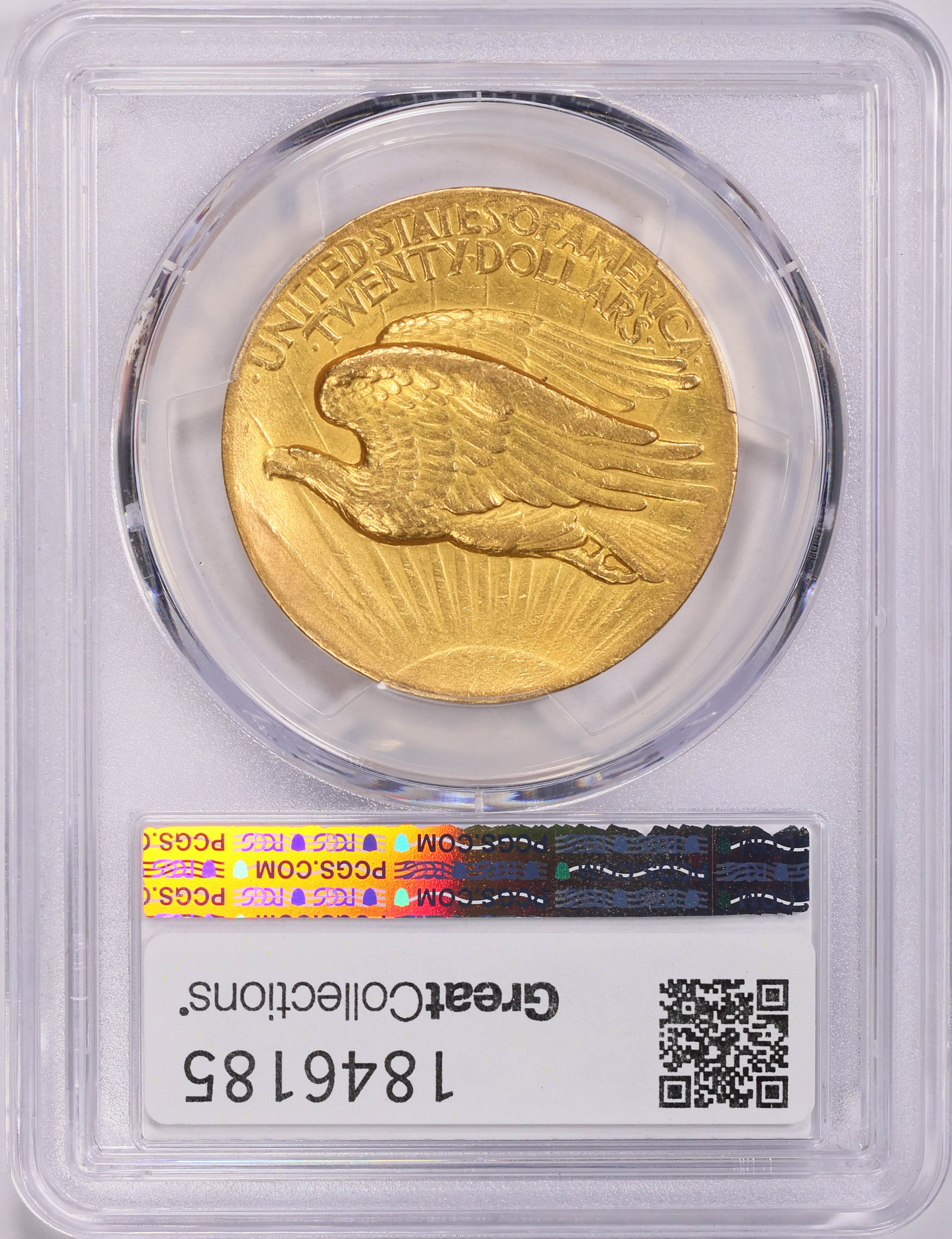 1907 Saint-Gaudens Gold Double Eagle MCMVII, High Relief, Wire Edge PCGS Genuine XF Details ...