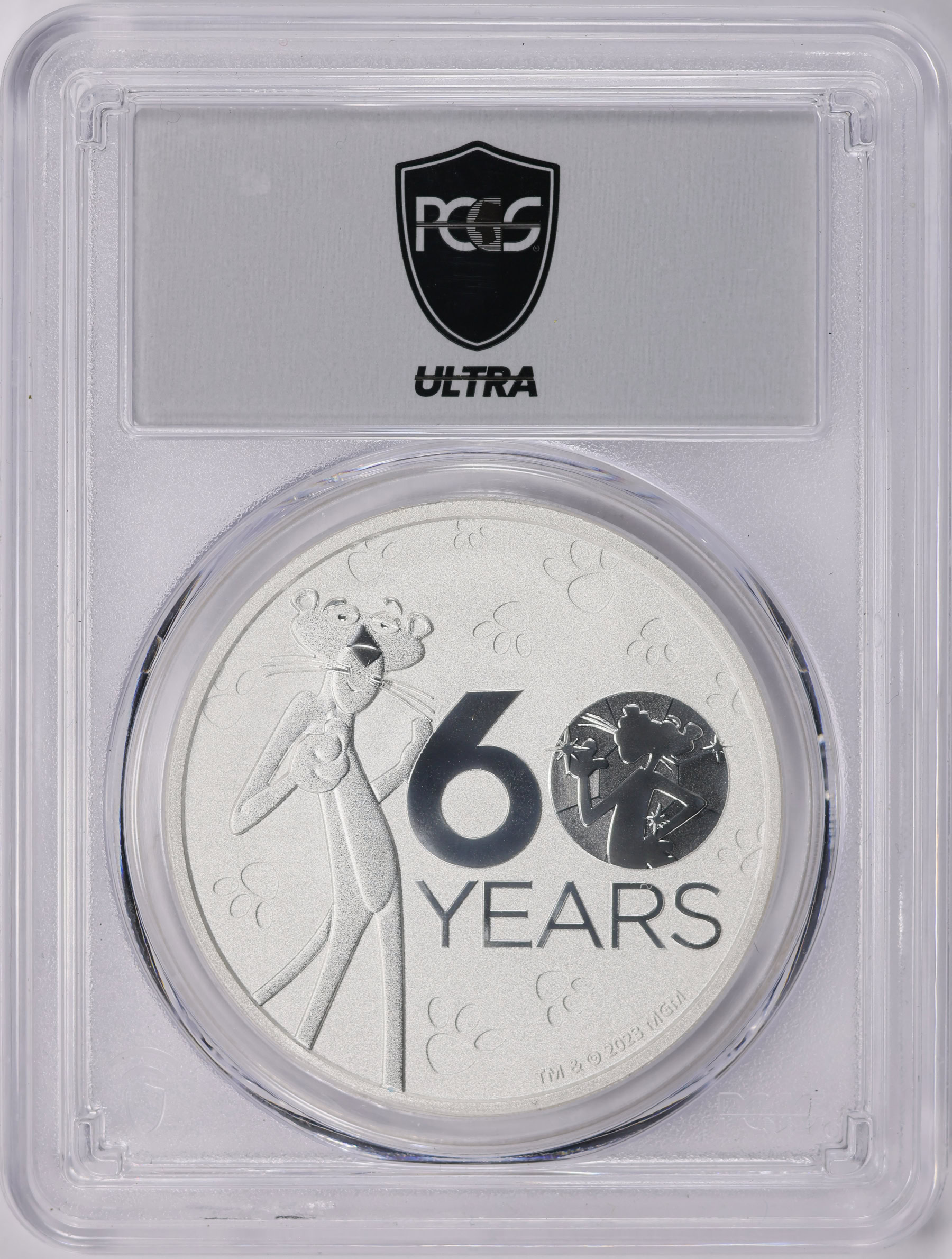 Tuvalu 2024 Silver Dollar Pink Panther 60th Anniversary PCGS MS-70 ...