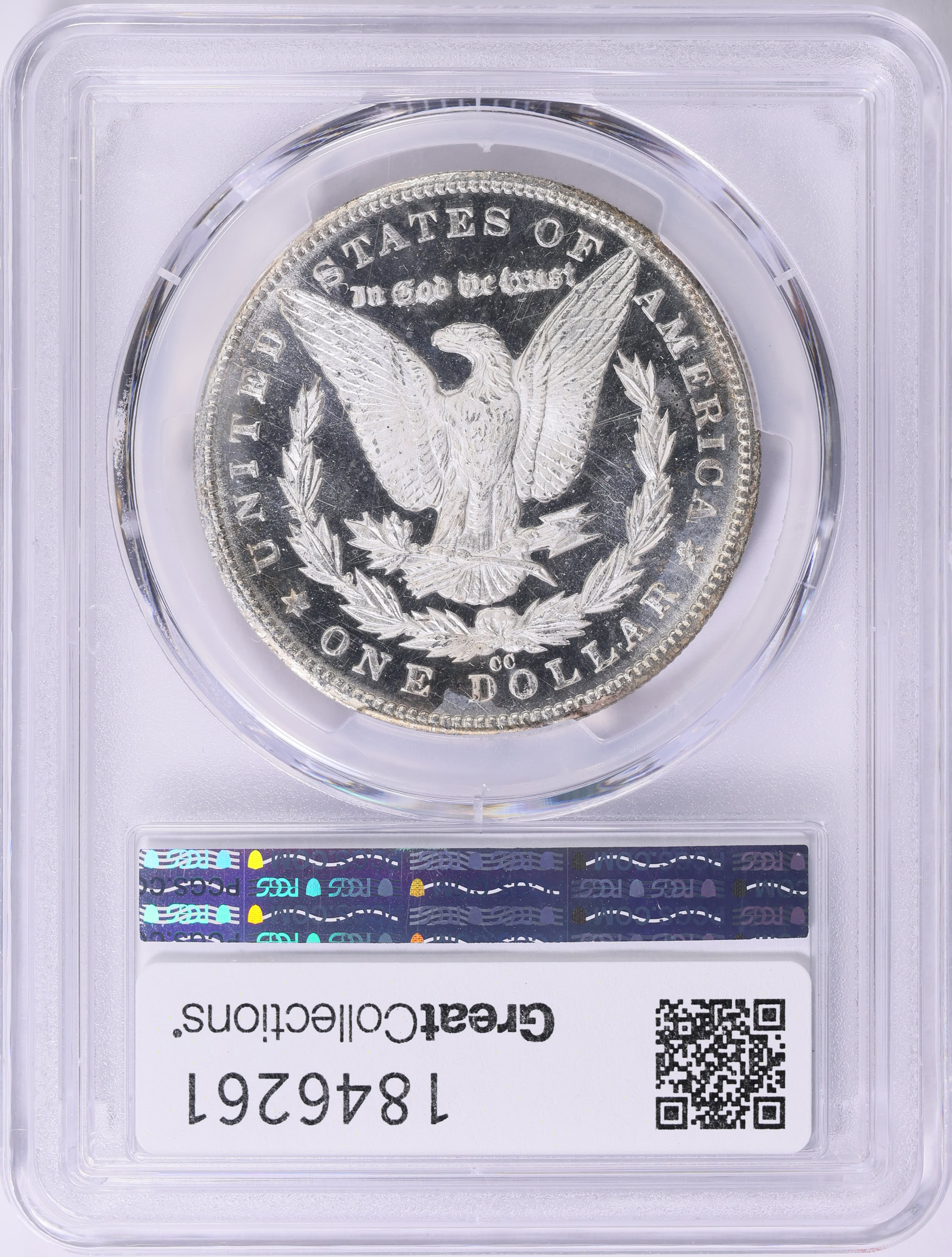1884-CC Morgan Silver Dollar PCGS MS-65 DMPL (CAC Green) (Item 1846261) | GreatCollections Coin ...