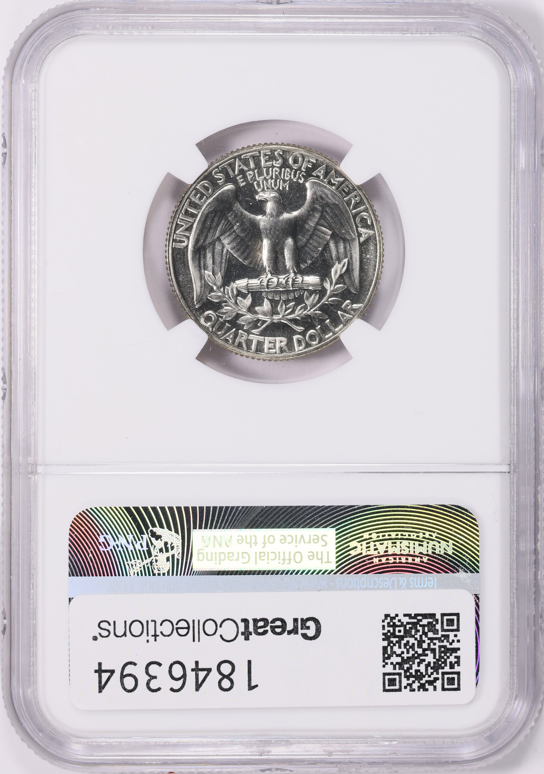 1967 Washington Quarter SMS NGC MS-67 (Item 1846394) | GreatCollections ...