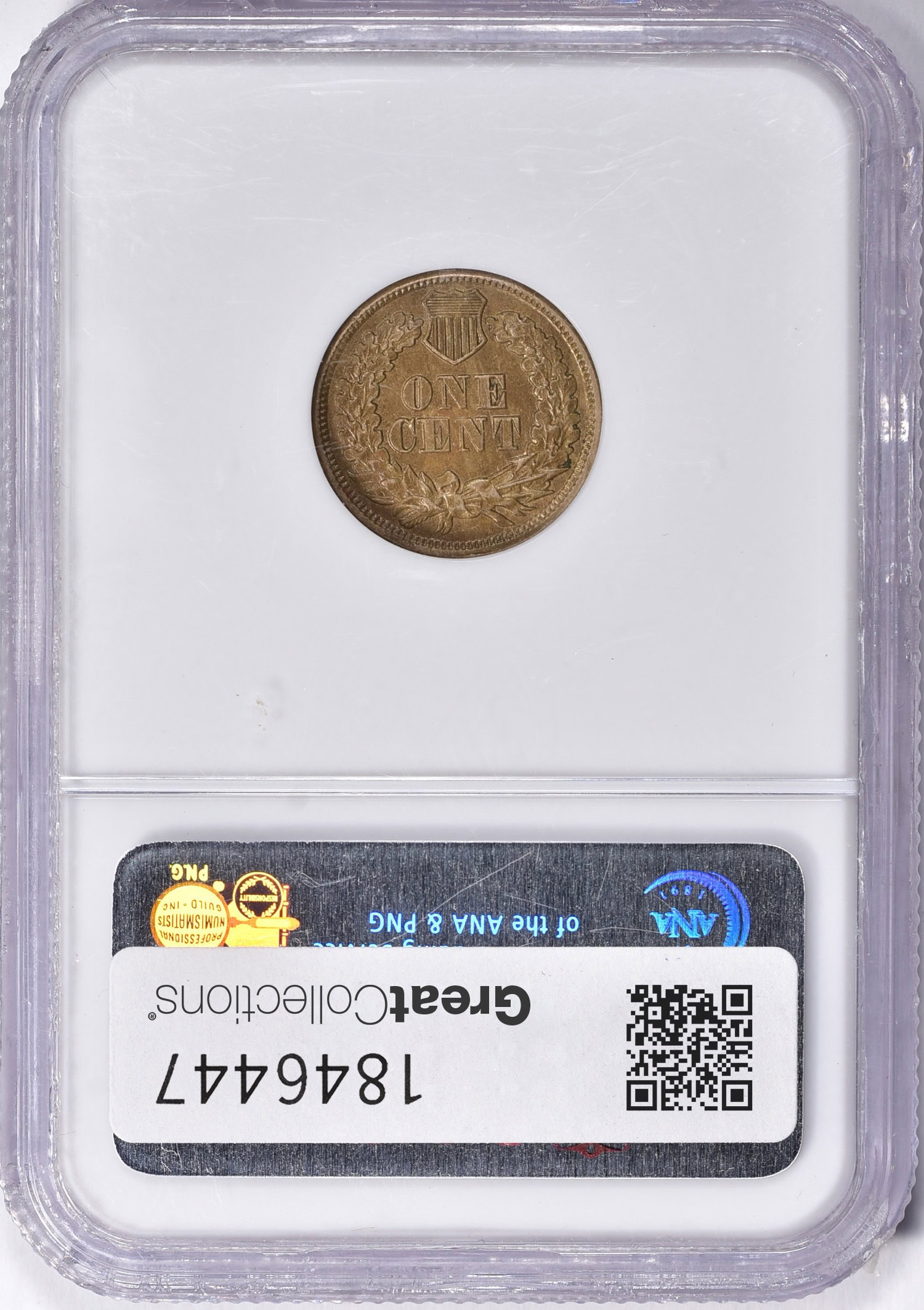 1863 Indian Cent NGC AU-58 (Item 1846447) | GreatCollections Coin Auctions