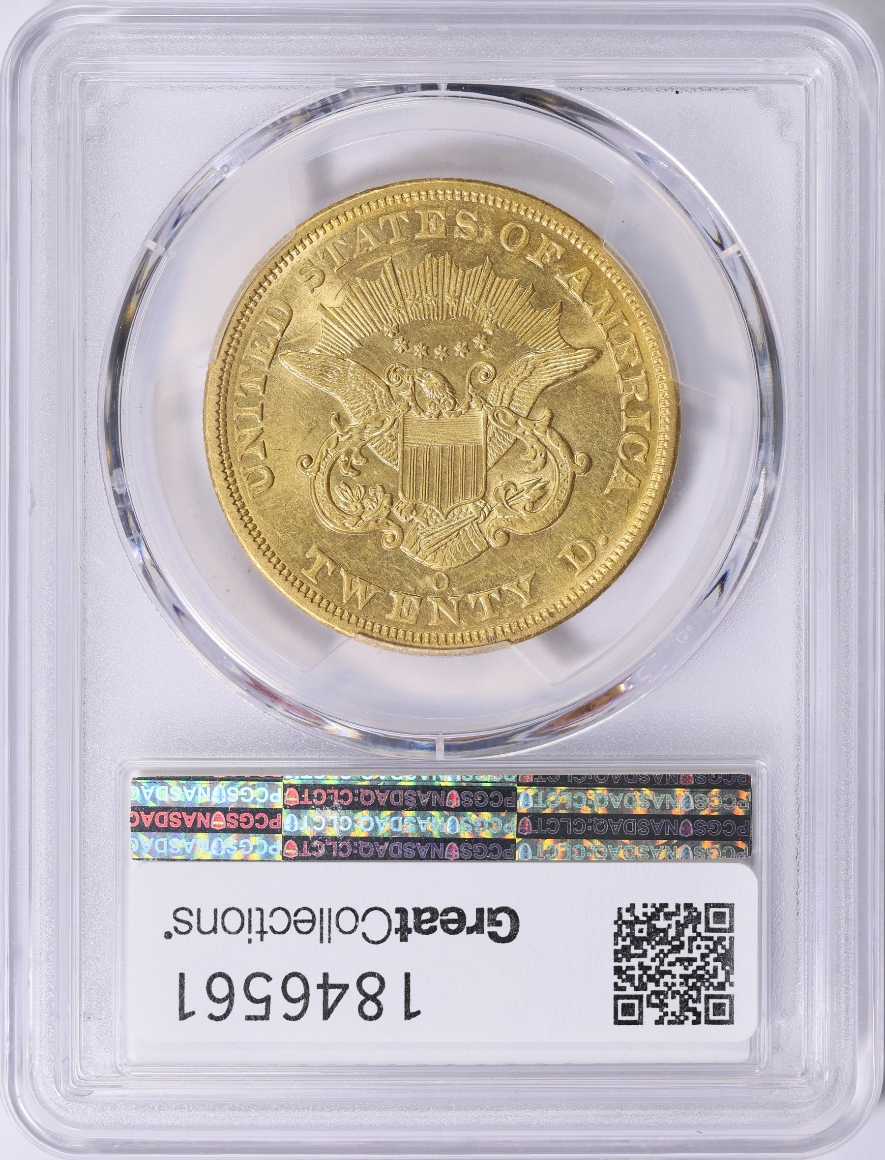 1851-O Liberty Gold Double Eagle PCGS MS-61 (Item 1846561) | GreatCollections Coin Auctions