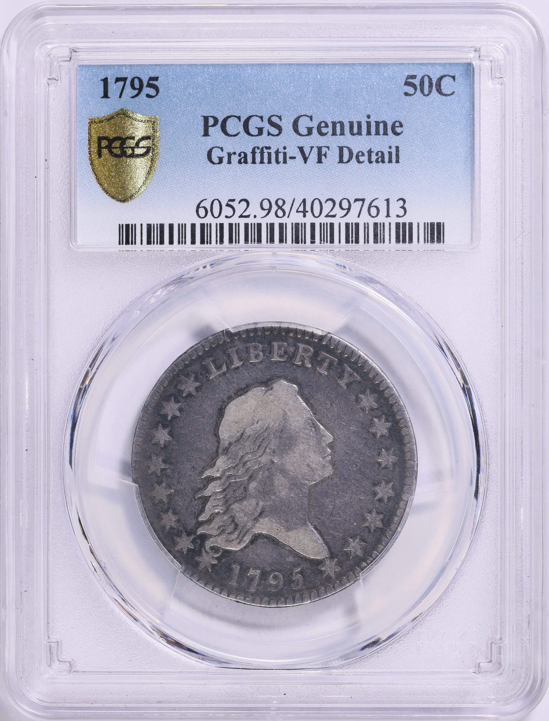 1795 Flowing Hair Half Dollar PCGS Genuine VF Details (Item 1846614) | GreatCollections Coin ...