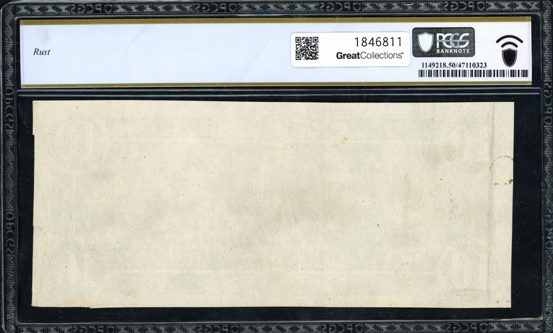 T-68 Confederate States of America $10 Error Note *Missing Print Error ...