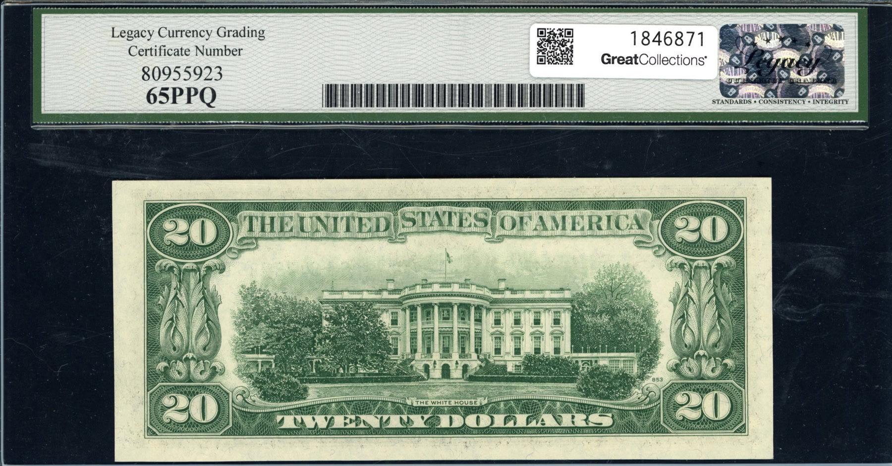 Fr. 2063-G (GD Block) 1950D $20 Chicago Federal Reserve Note Granahan ...