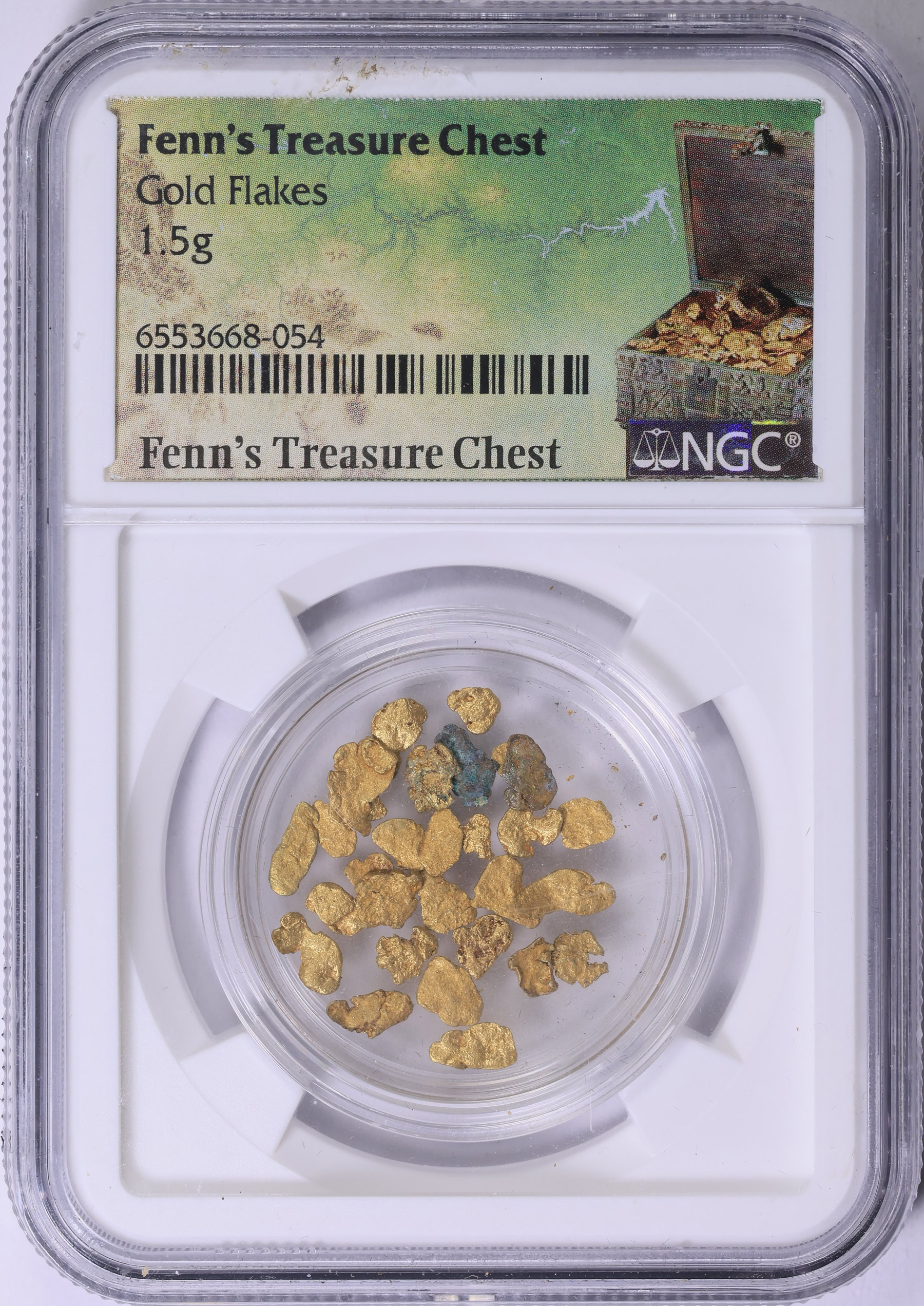 Fenn's Treasure Chest Gold Flakes 1.5g NGC Certified | NGC Cert ...