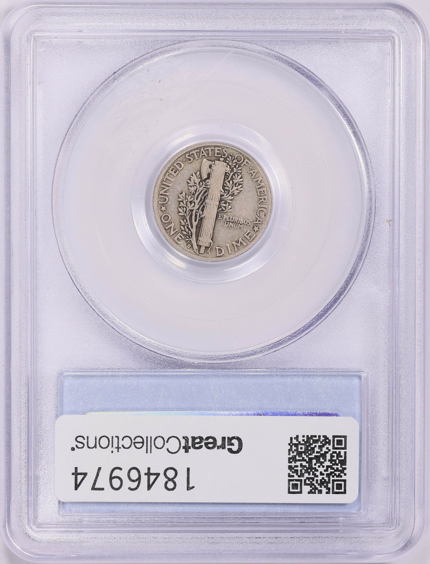 1916-D Mercury Dime PCGS VG-10 (Item 1846974) | GreatCollections Coin Auctions