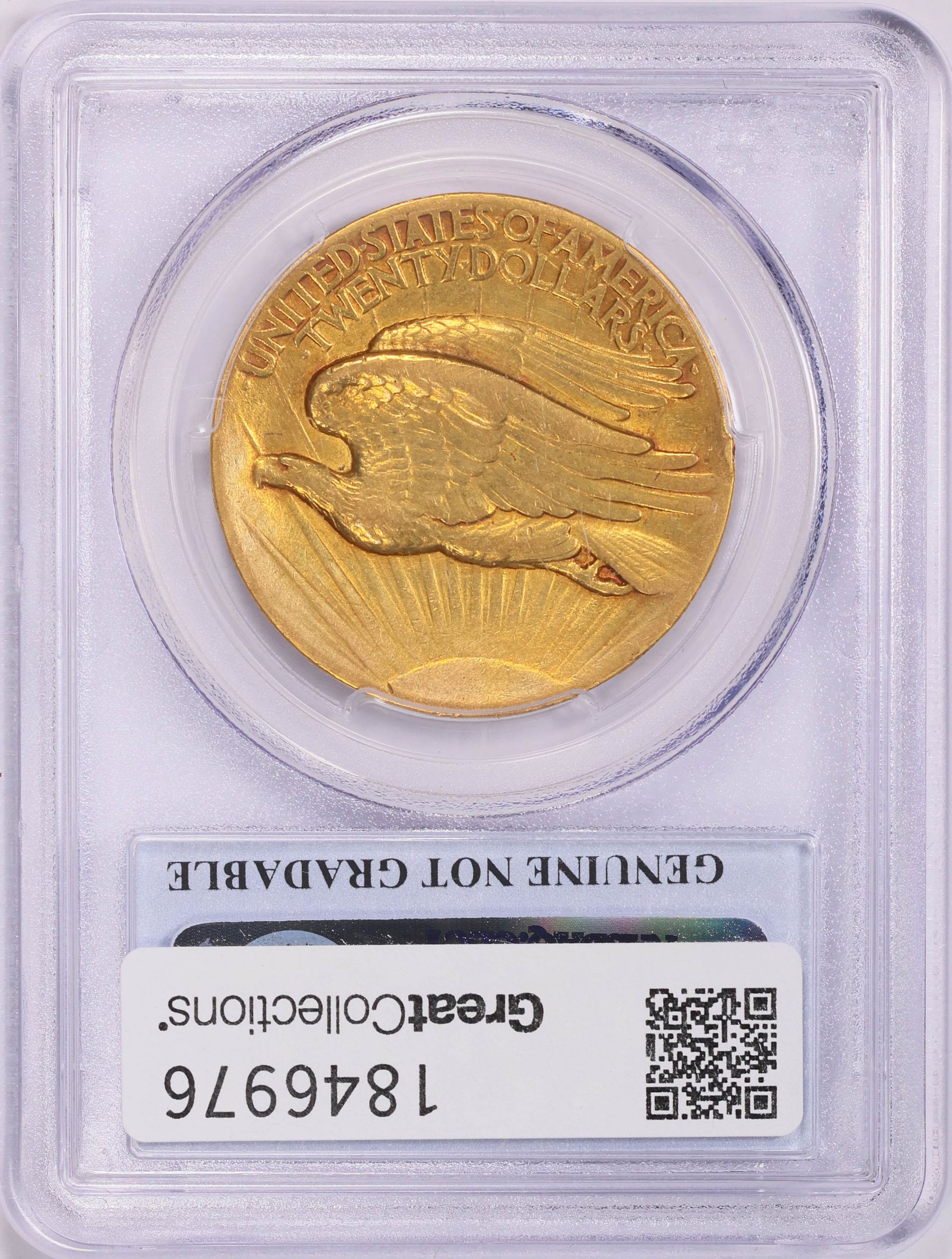 1907 Saint-Gaudens Gold Double Eagle MCMVII, High Relief, Flat Edge PCGS Genuine (Item 1846976 ...