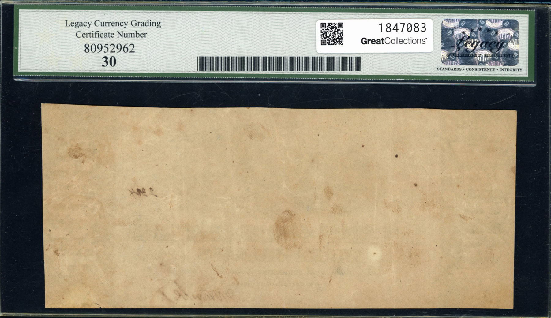 1863 Raleigh, North Carolina State of North Carolina $3 Note Legacy ...