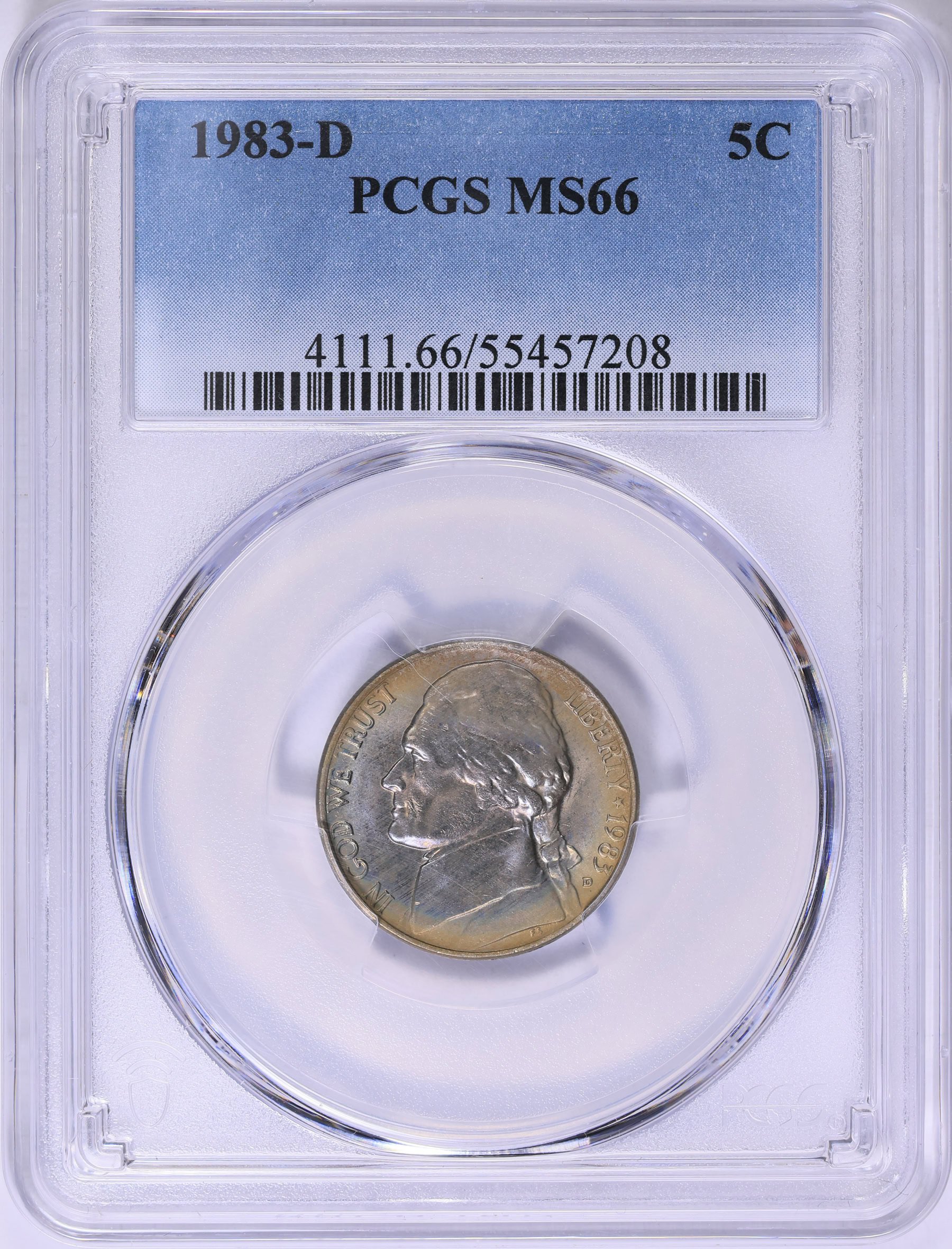 1983-D Jefferson Nickel PCGS MS-66 (Toned) (Item 1847328 ...
