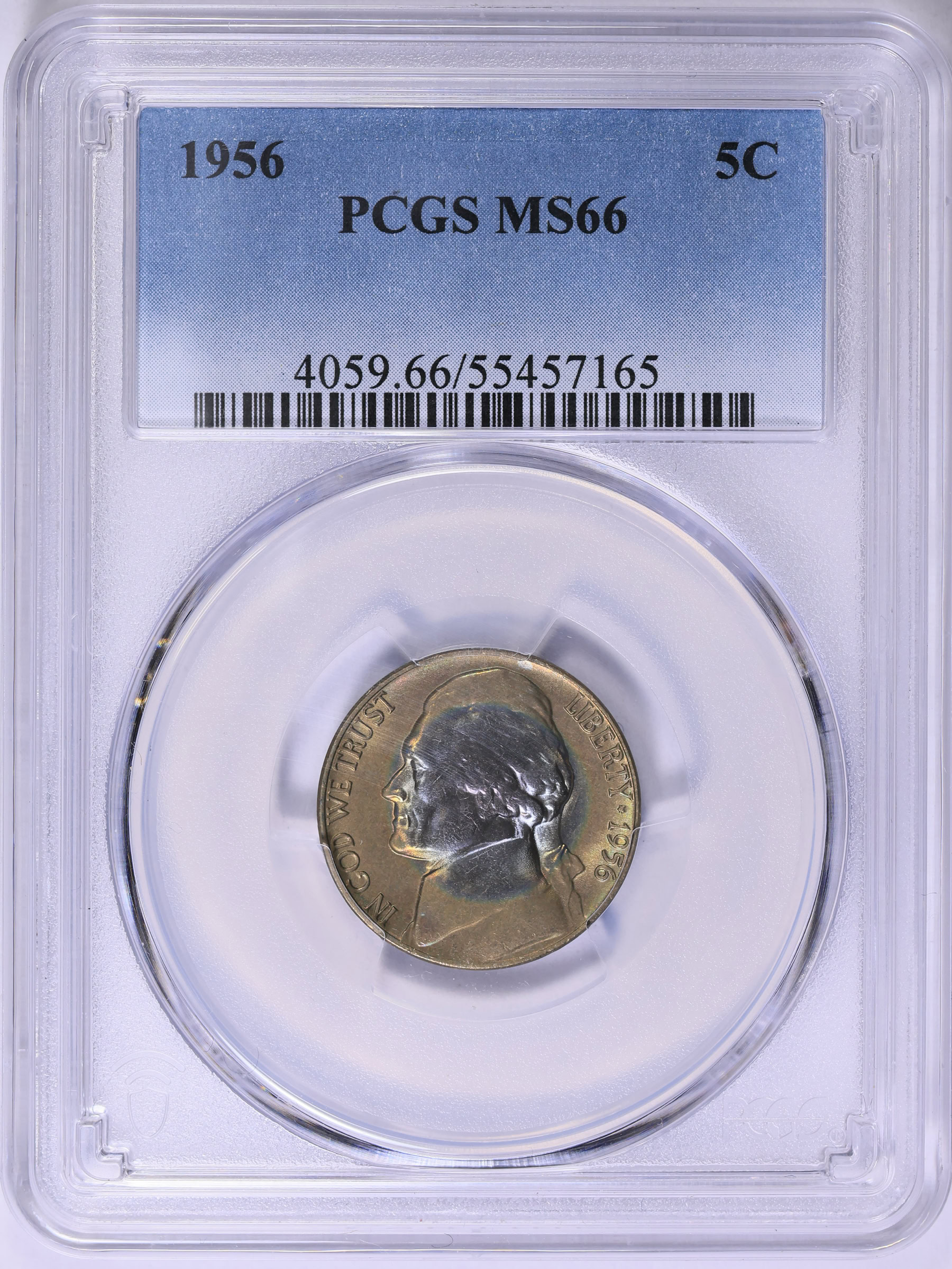 1956 Jefferson Nickel PCGS MS-66 (Toned) (Item 1847335 ...