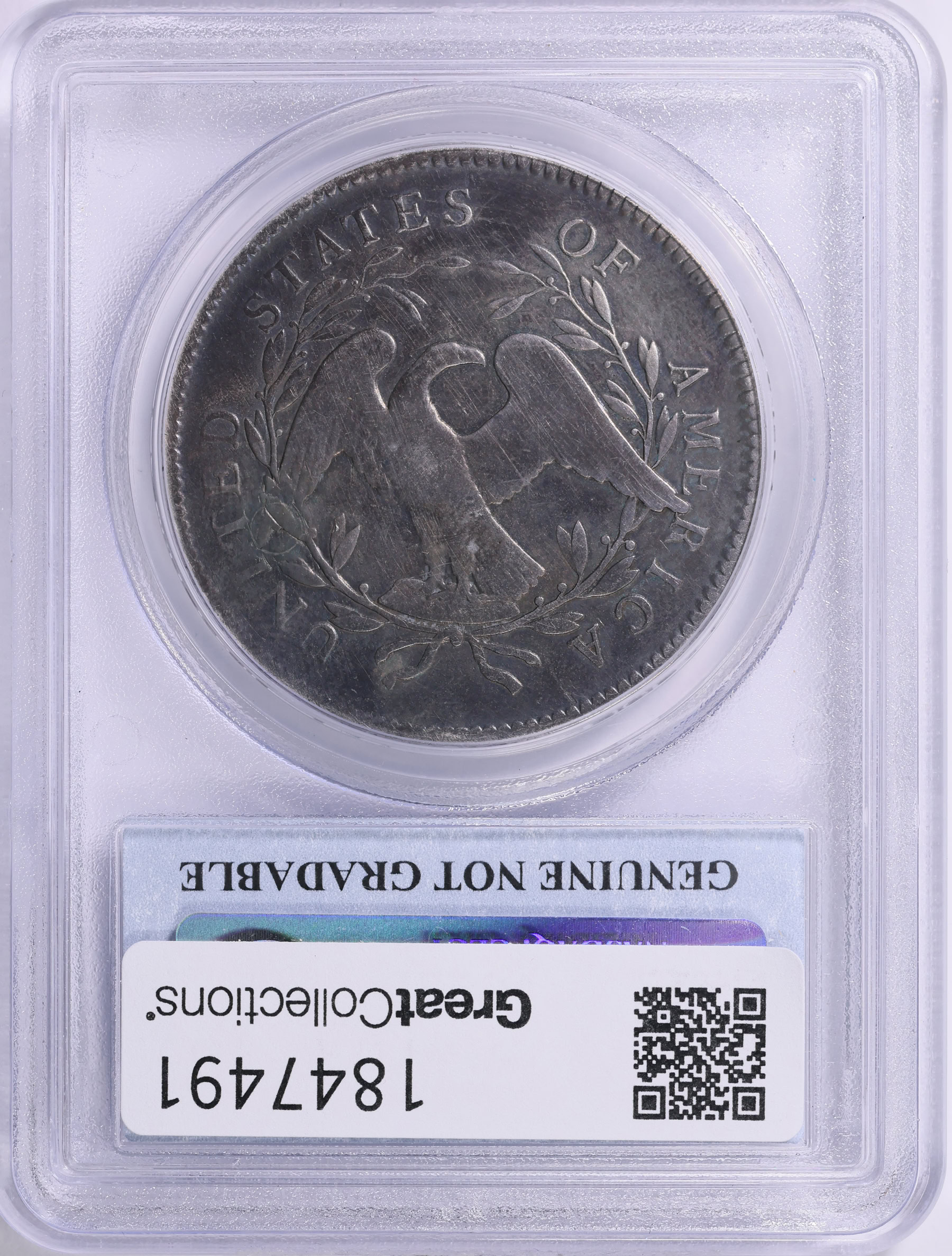 1795 Flowing Hair Silver Dollar 2 Leaves PCGS Genuine (Item 1847491) | GreatCollections Coin ...