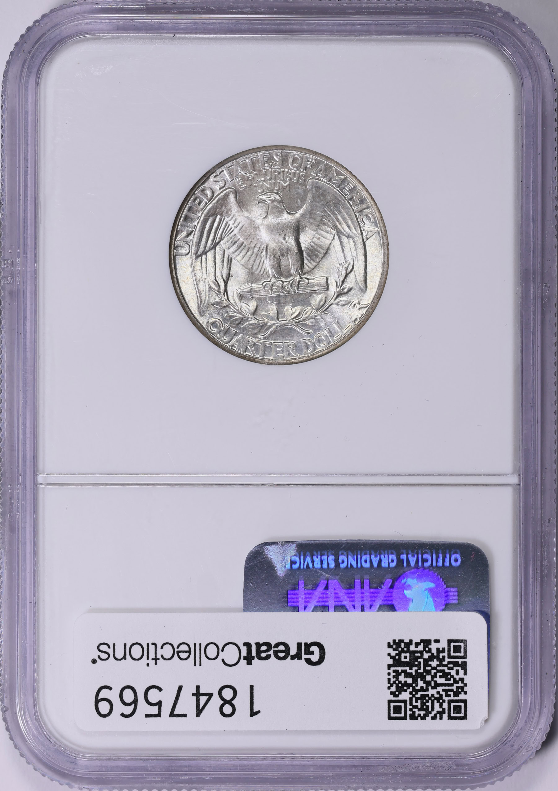 1936 Washington Quarter NGC MS-65 (Item 1847569) | GreatCollections Coin Auctions