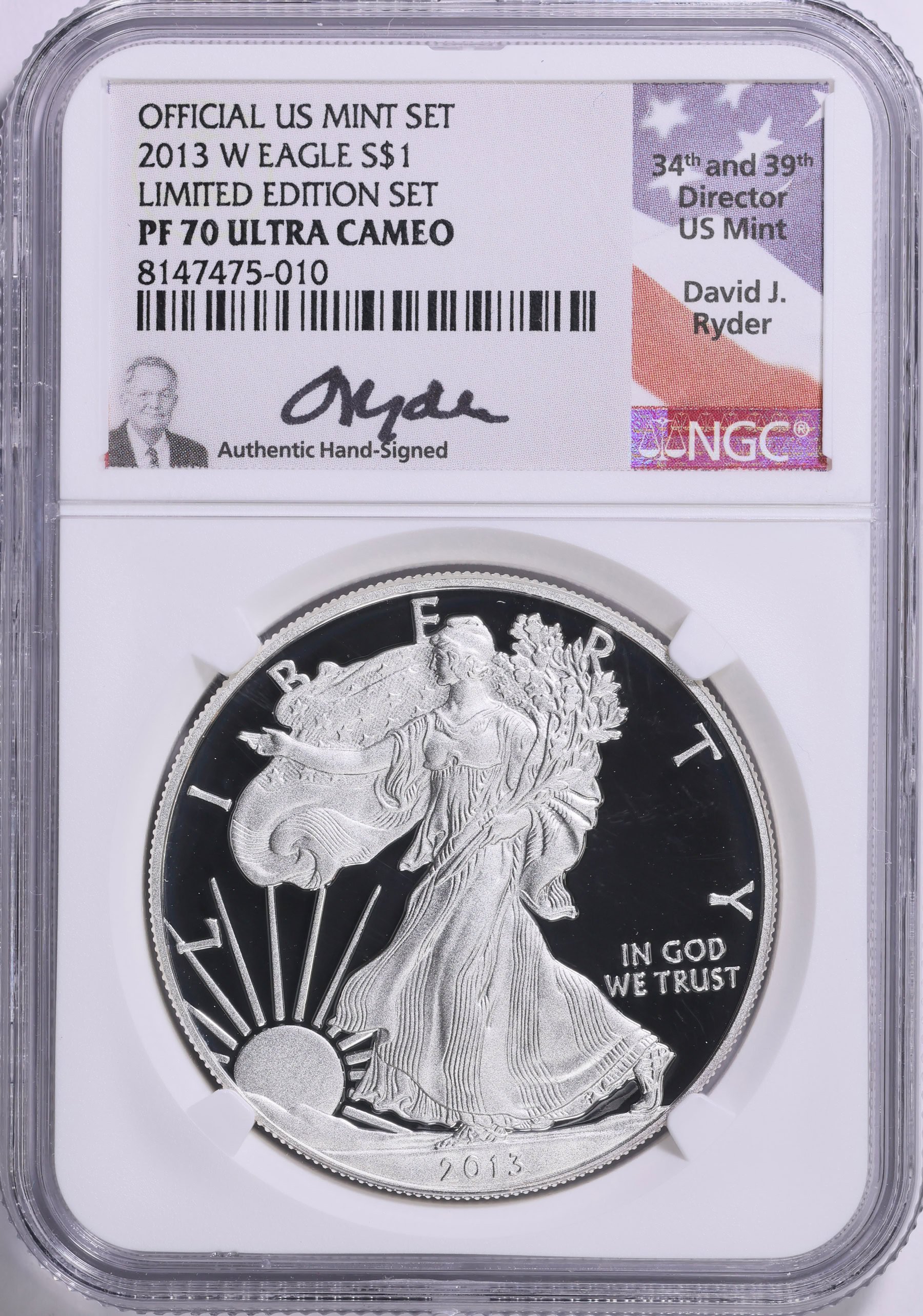 2013-W $1 Silver Eagle (From the Limited Edition Proof Set) NGC Proof ...