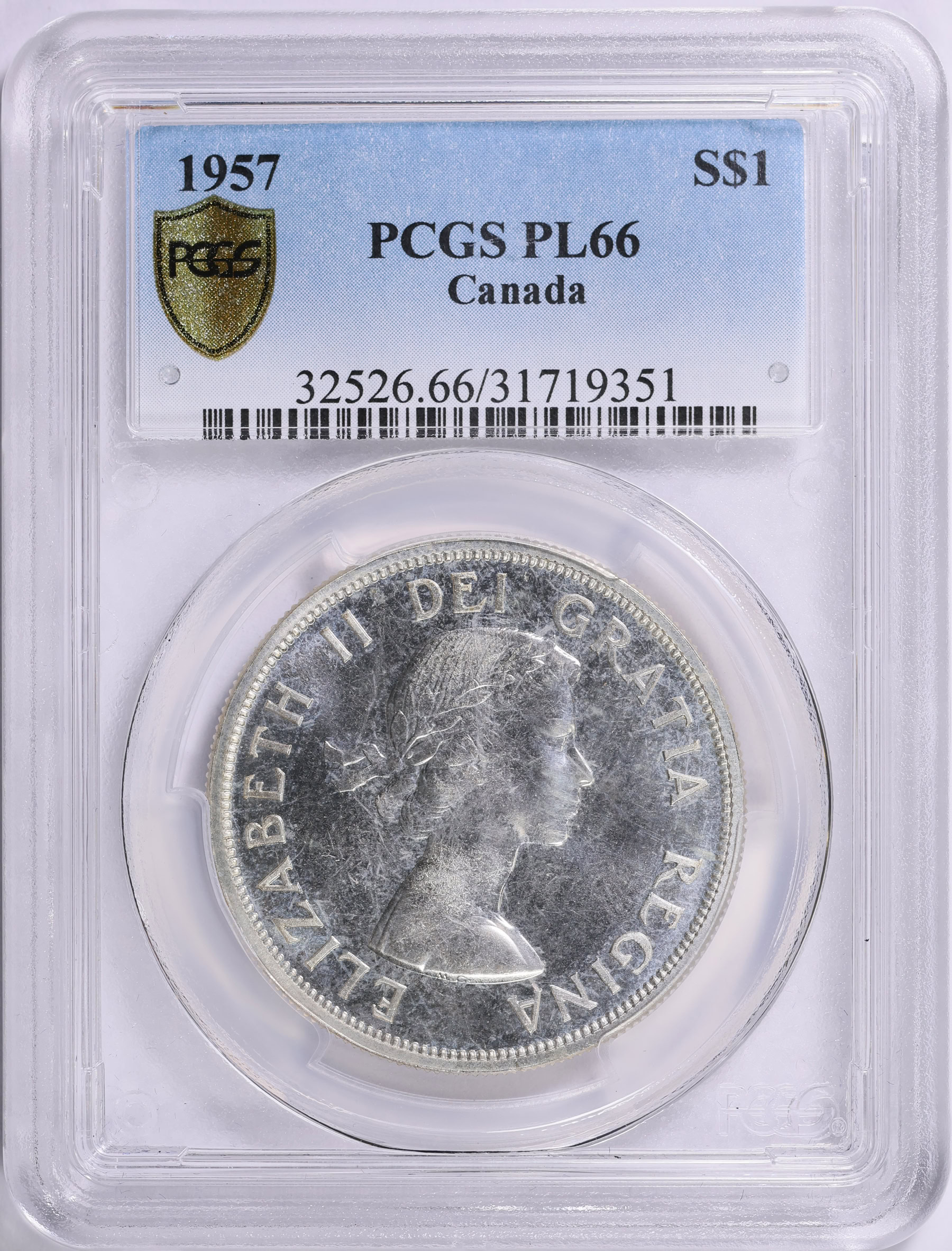 Canada 1957 Silver Dollar KM-54 PCGS PL-66 (Item 1848320 ...