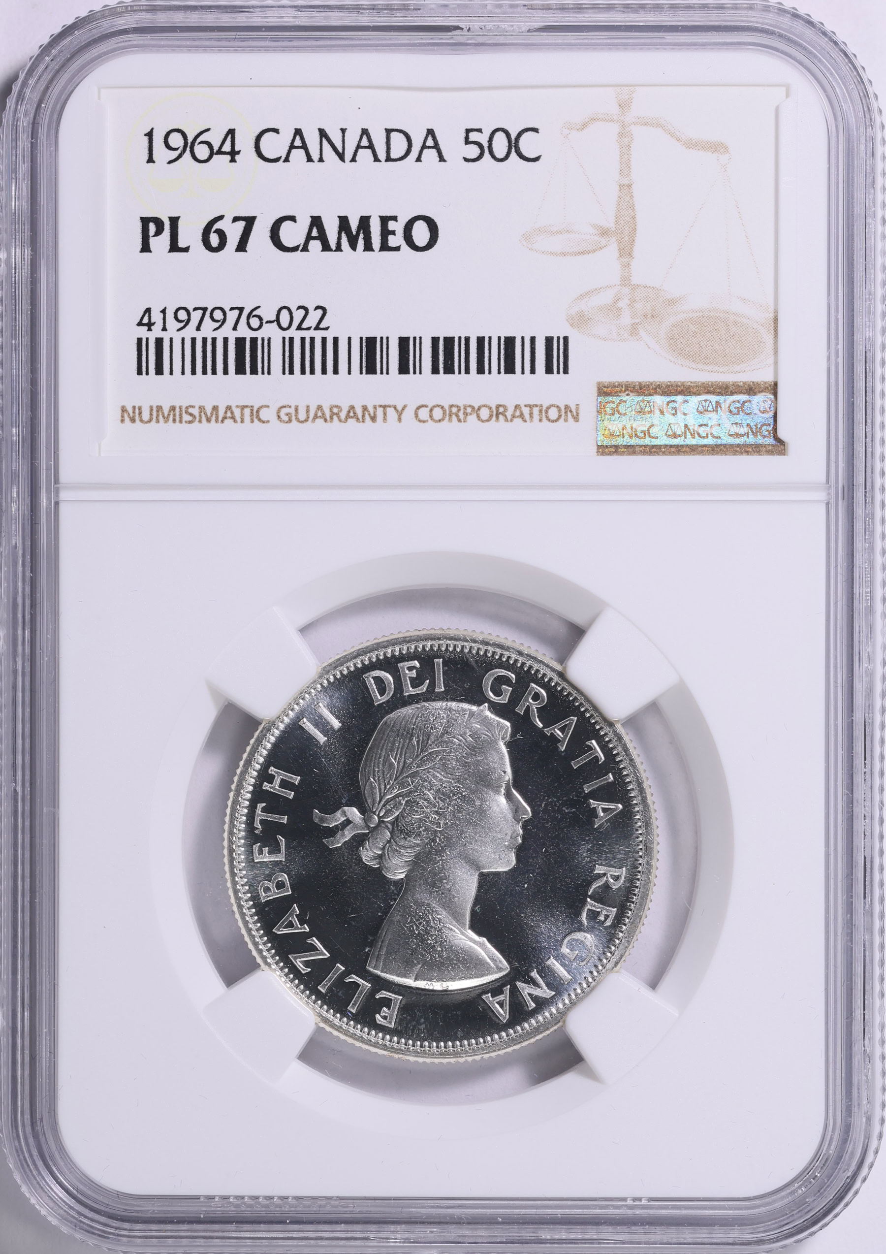Canada 1964 Silver 50 Cents KM-56 NGC PL-67 CAMEO (Item 1848337 ...