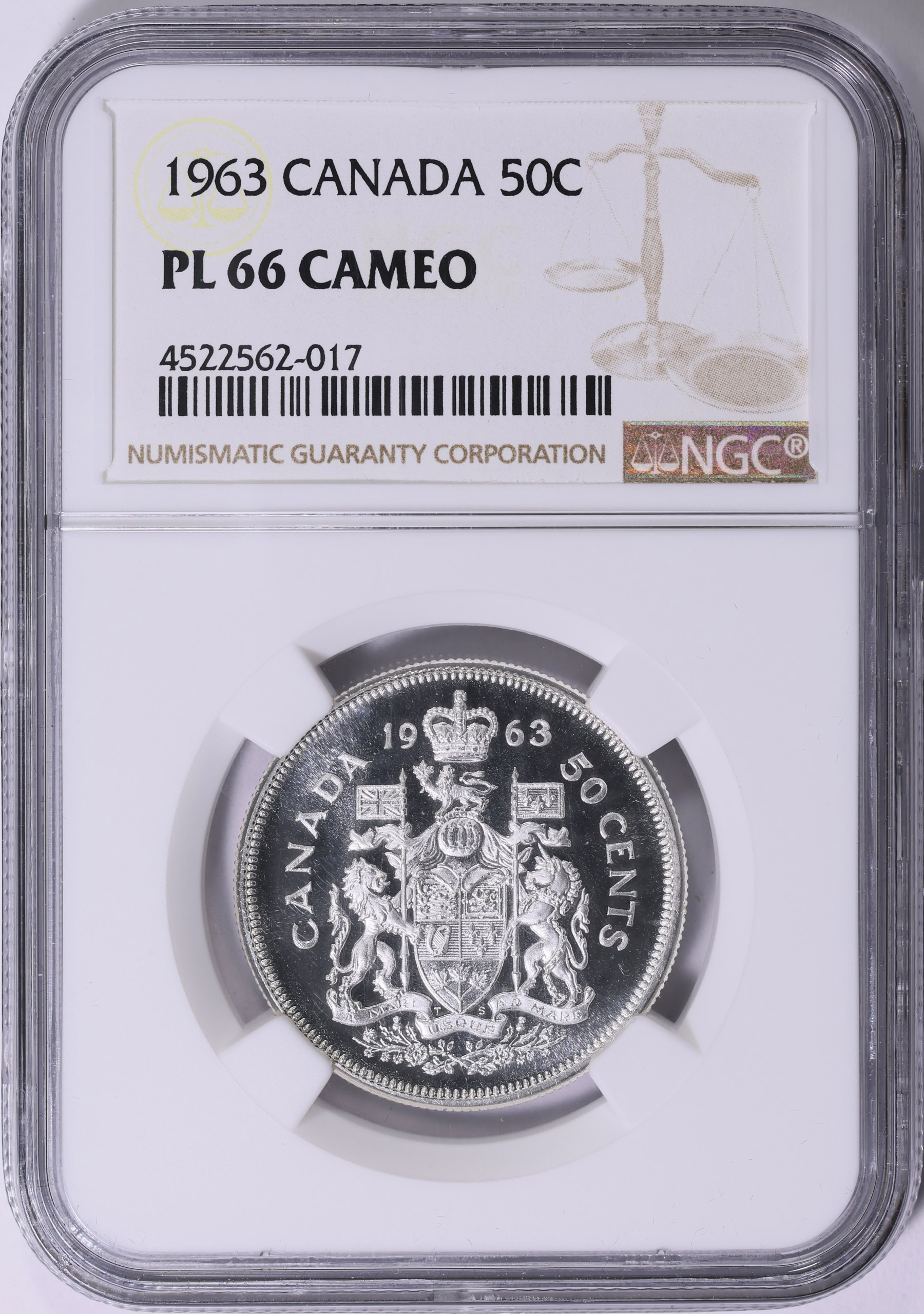 Canada 1963 Silver 50 Cents KM-56 NGC PL-66 CAMEO (Item 1848349 ...