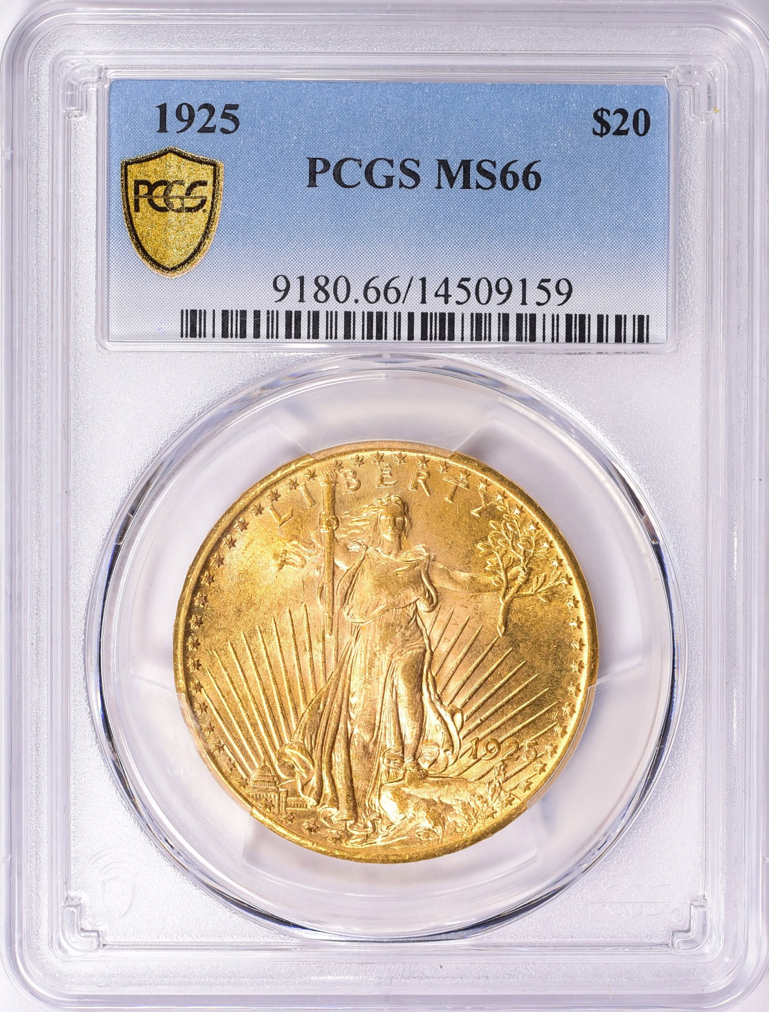 1925 Saint-Gaudens Gold Double Eagle PCGS MS-66 (Item 1848578) | GreatCollections Coin Auctions